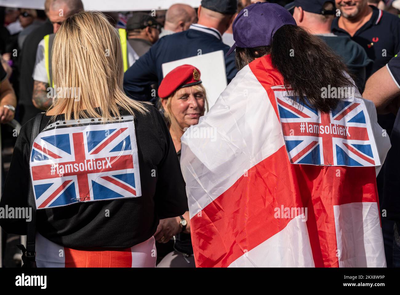 I am Soldier X message at Democratic Football Lads Alliance, DFLA ...