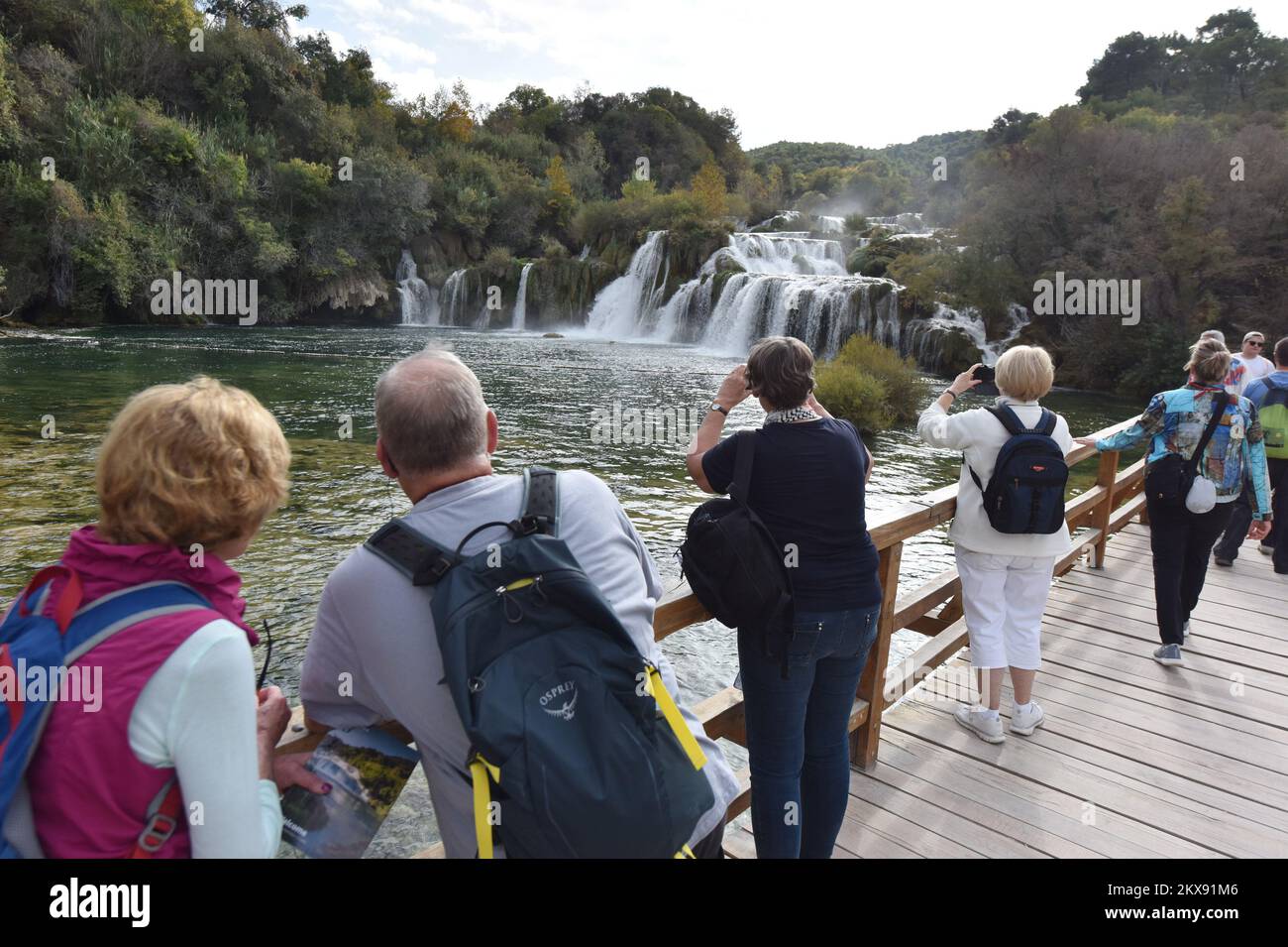 26.10.2018., Sibenik- There is still a large number of tourists ...