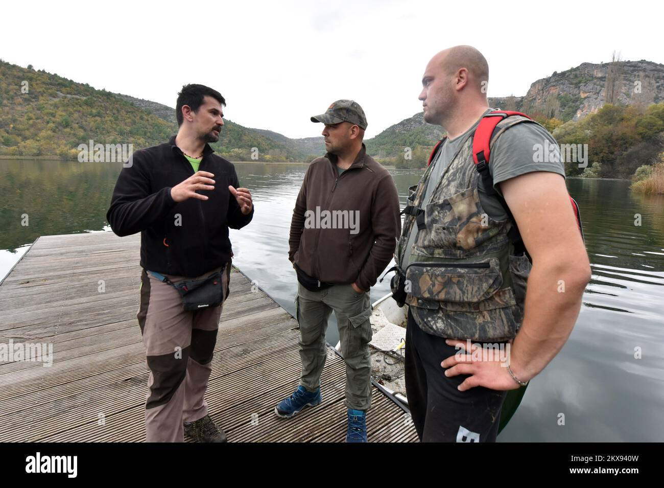 02.11.2018., Croatia, Roski slap - Thirty authorized fishermen took ...