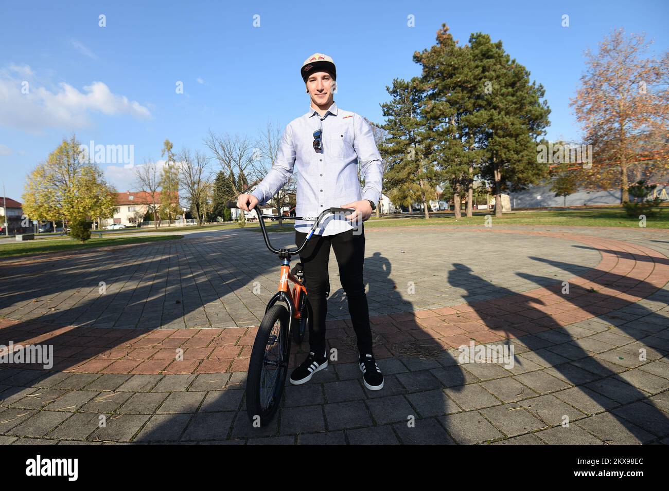 15.11.2018., Varazdin - The BMX World Champion Marin Rantes set the ...