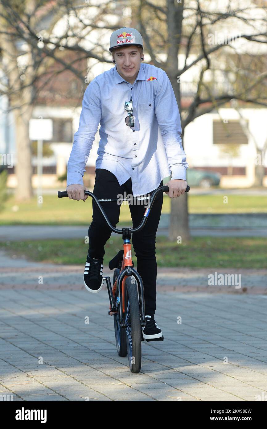 15.11.2018., Varazdin - The BMX World Champion Marin Rantes set the ...
