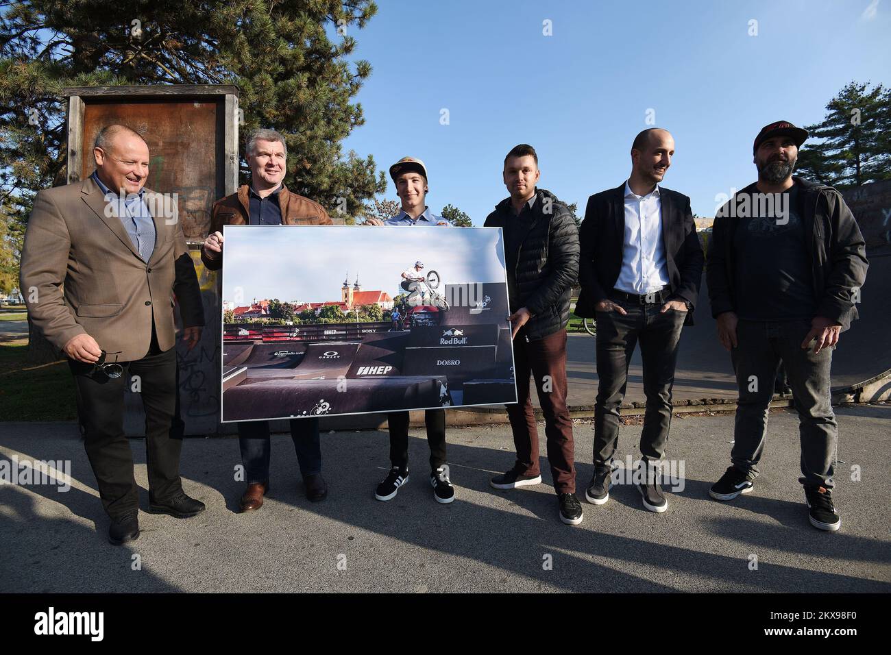 15.11.2018., Varazdin - The BMX World Champion Marin Rantes set the ...