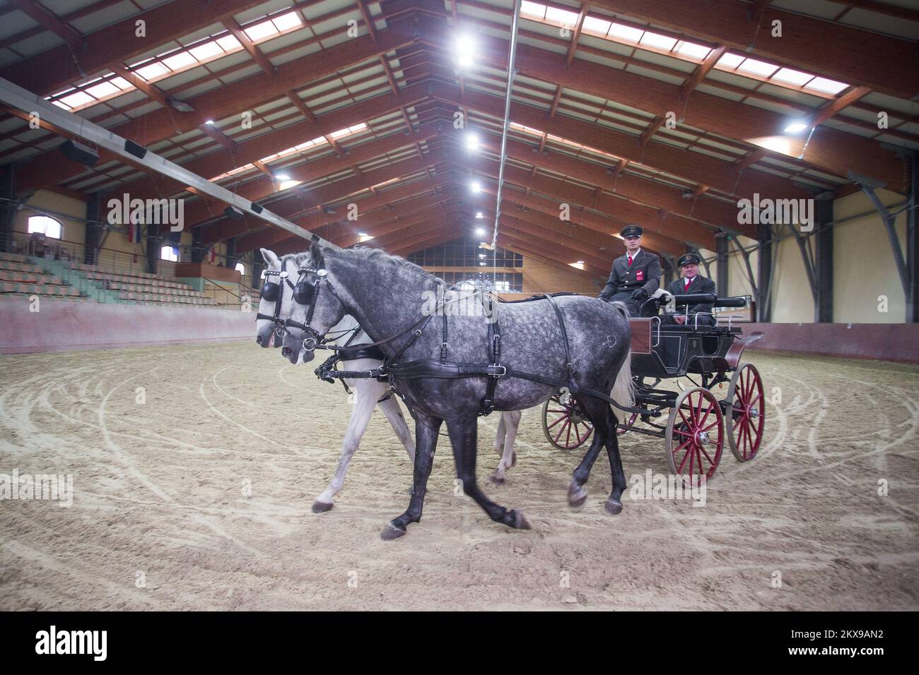 19.11.2018., Djakovo, Croatia - Extremely attractive horse program held ...