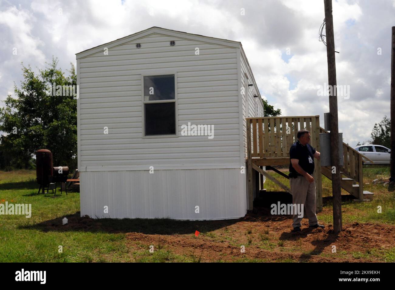 FEMA Housing Official at Temporary Housing Unit, Mississippi ...