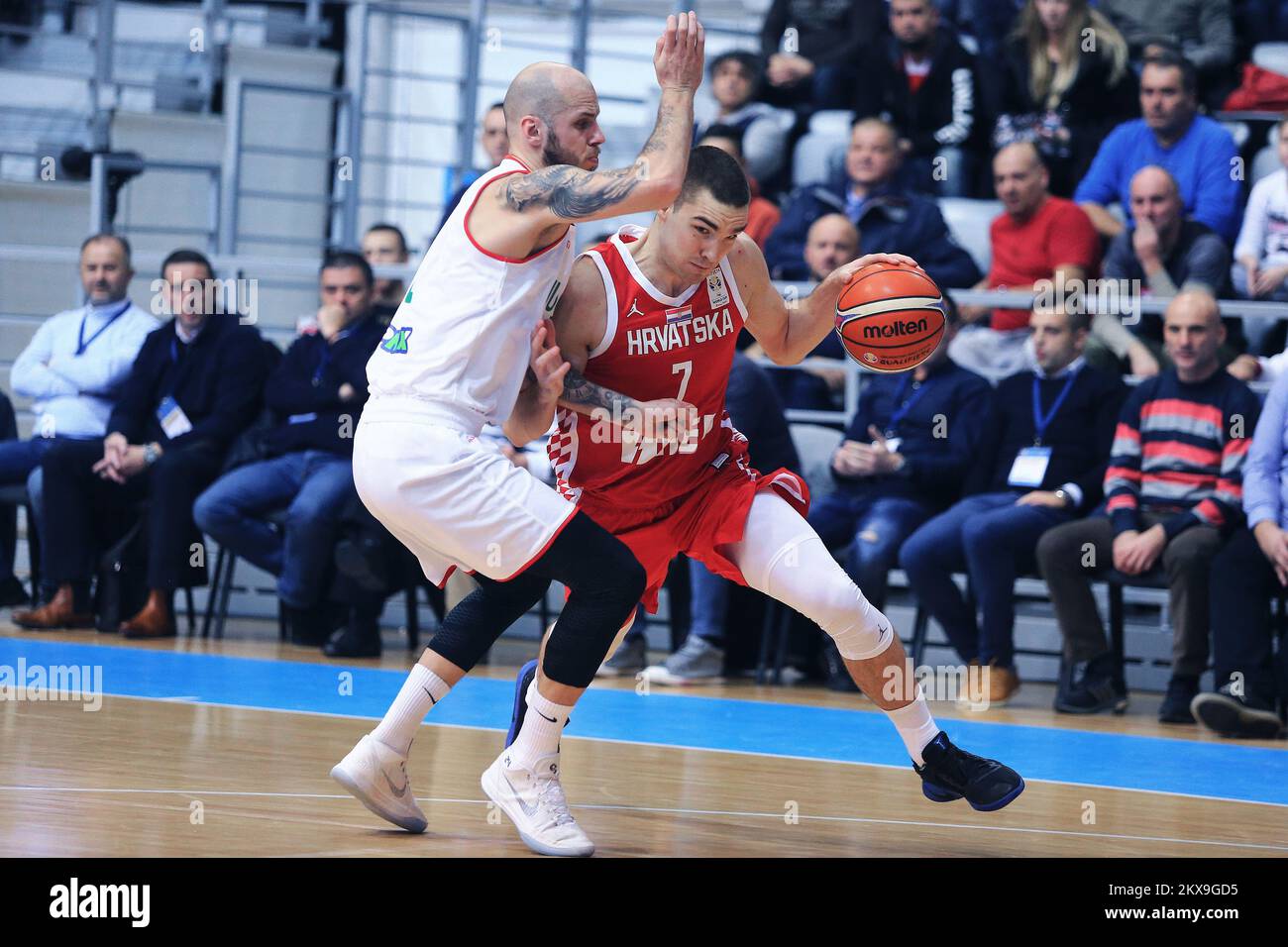 29.11.2018., Osijek, Croatia - FIBA World Cup Qualifiers match between ...