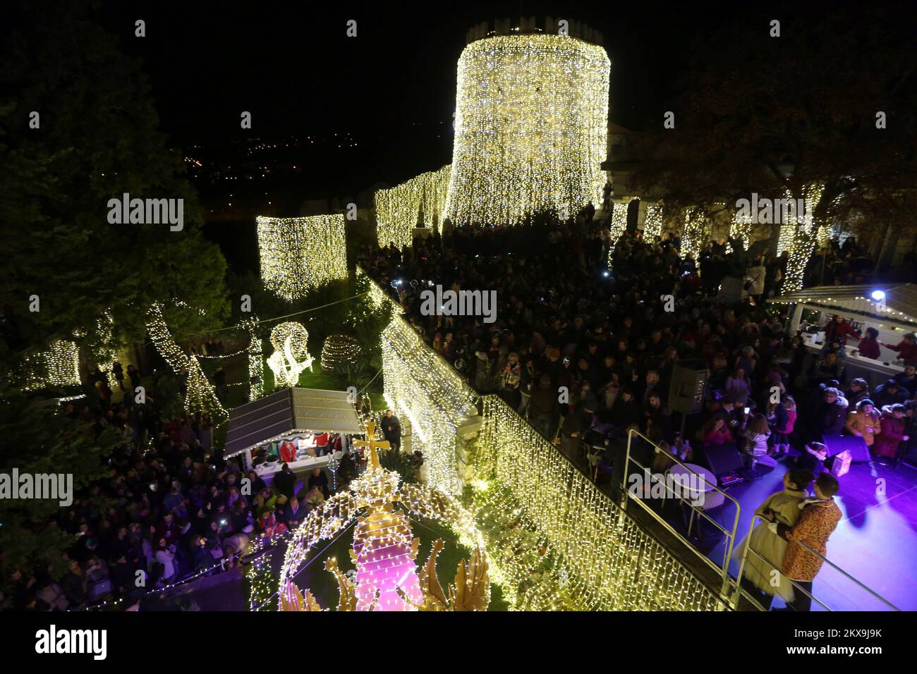 02.12.2018., Rijeka, Croatia - Magic at Trsat Castle, which had more ...