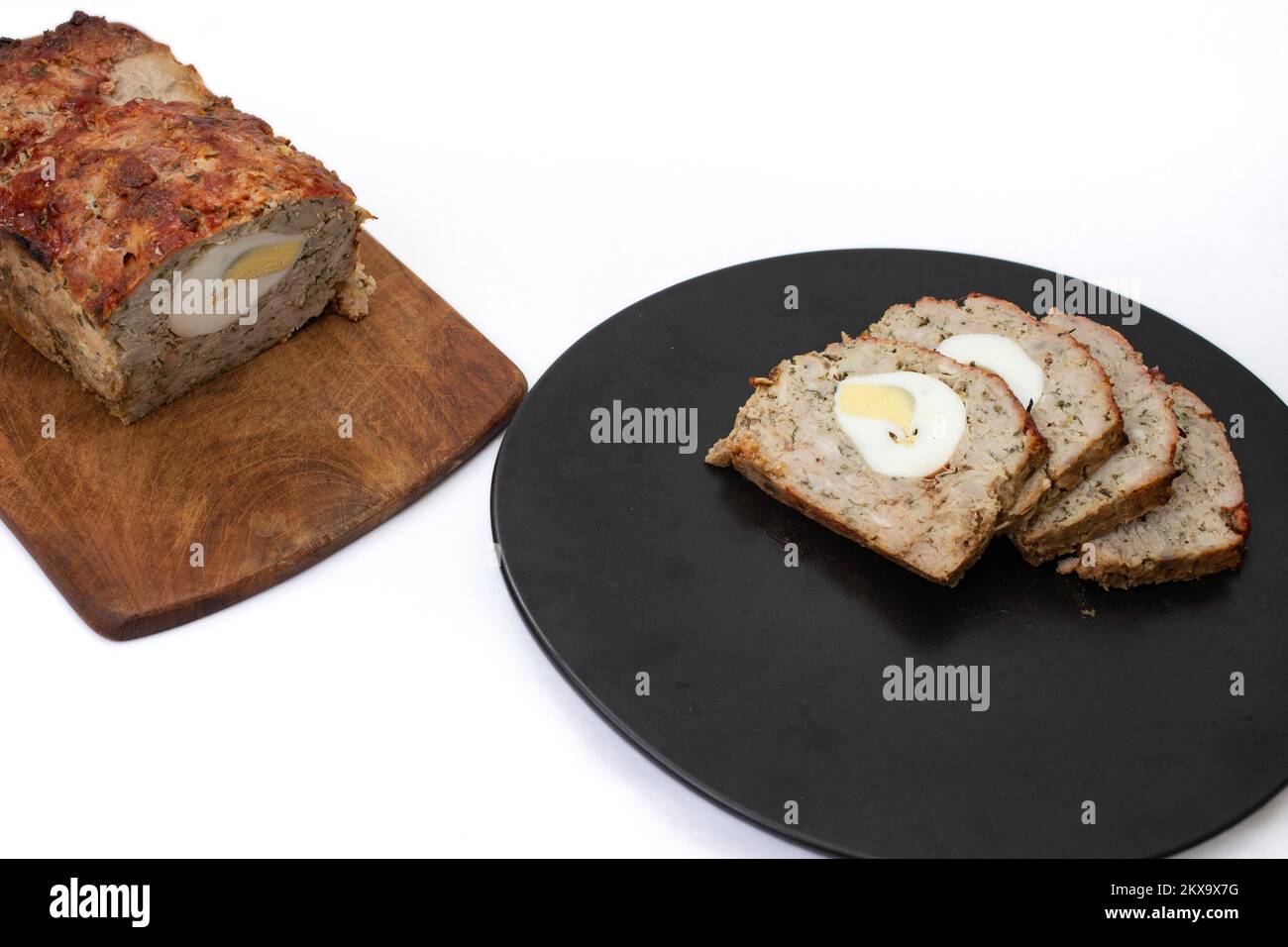 Romanian holiday dish called Drob, Baked minced lamb or pork meat and ...