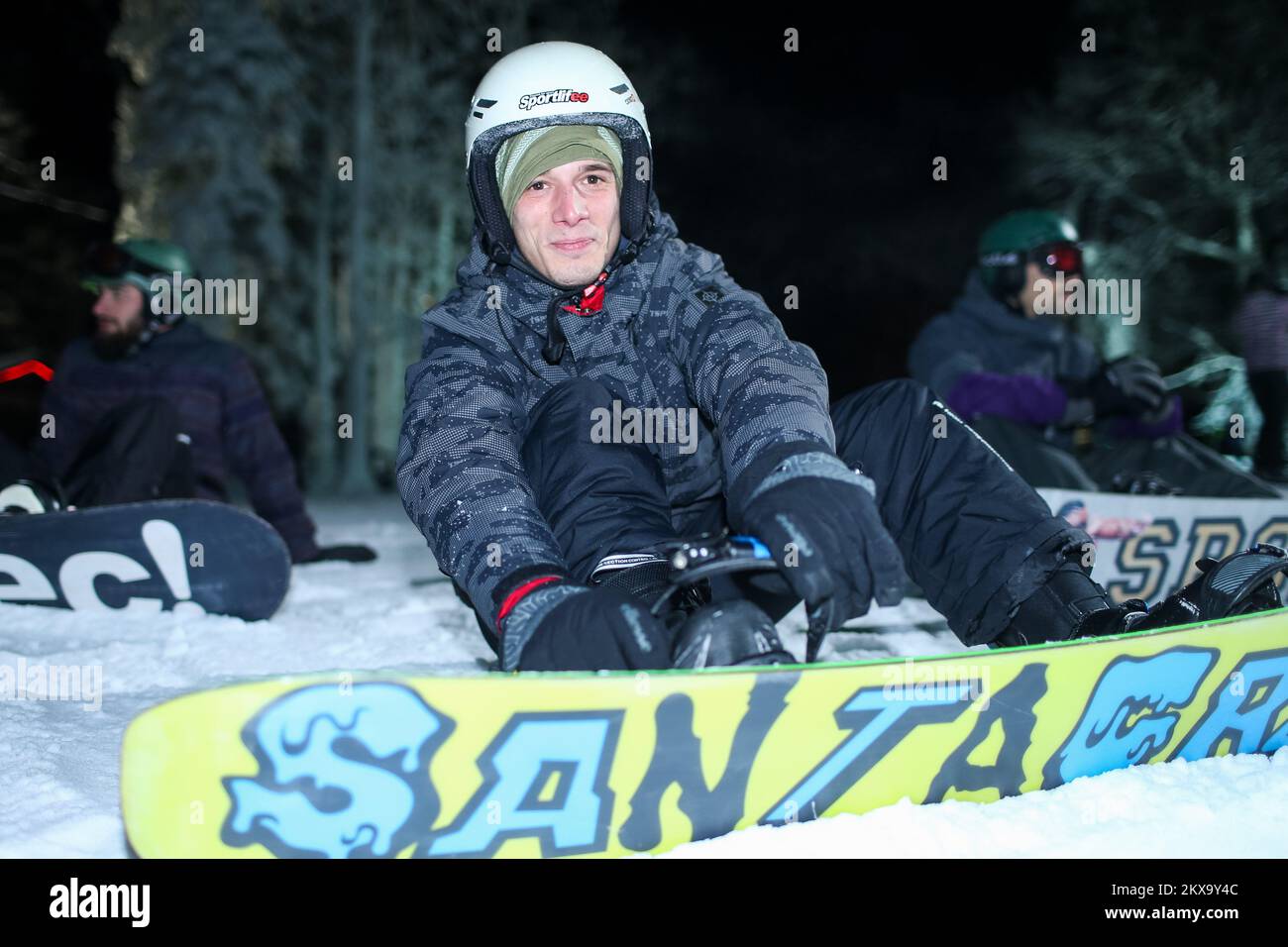 18.12.2018., Zagreb, Croatia - The traditional free night skiing ...