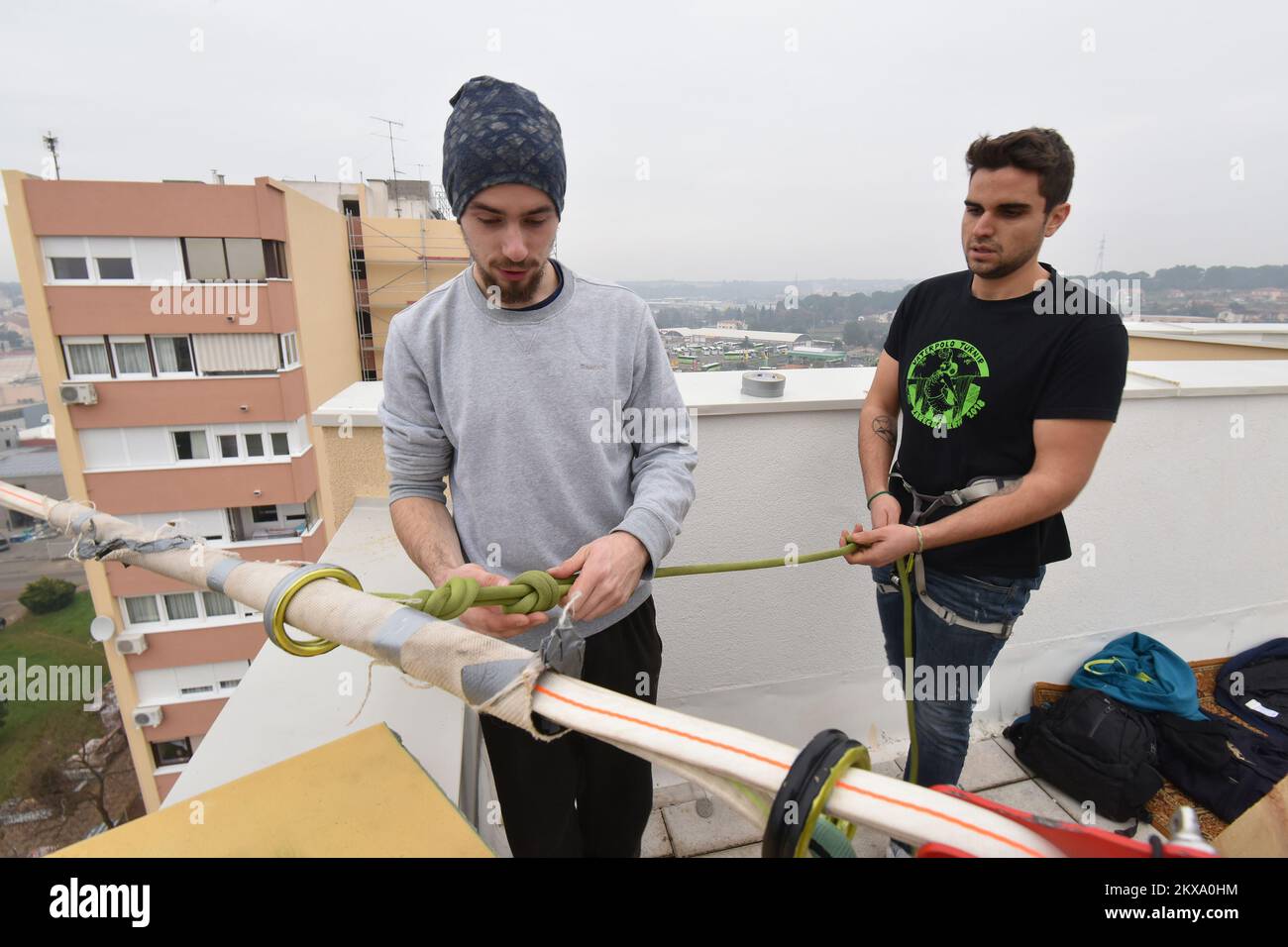 22.12.2018., Pula, Croatia - Winter Edition of Urban Highline Pula ...