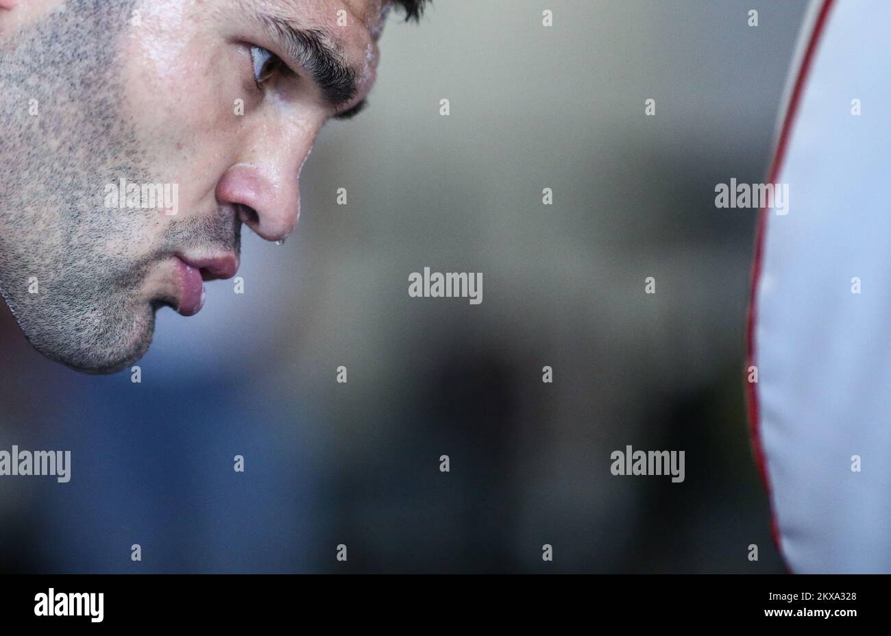 04.09.2018., Croatia, Zagreb - Training Filip HrgoviÄ‡ before Saturday ...
