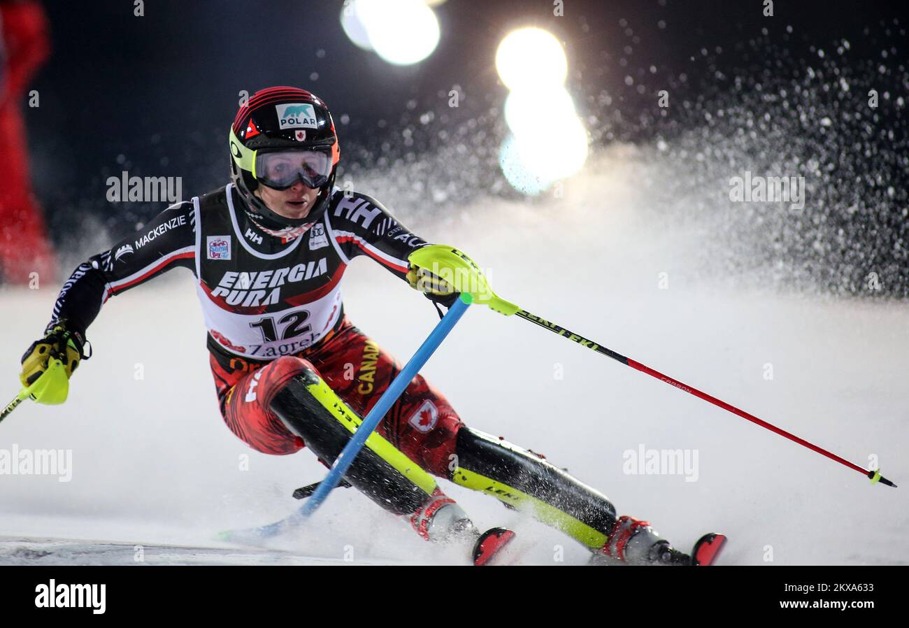 05.01.2019., Croatia, Zagreb - Second run of women's slalom race of ...