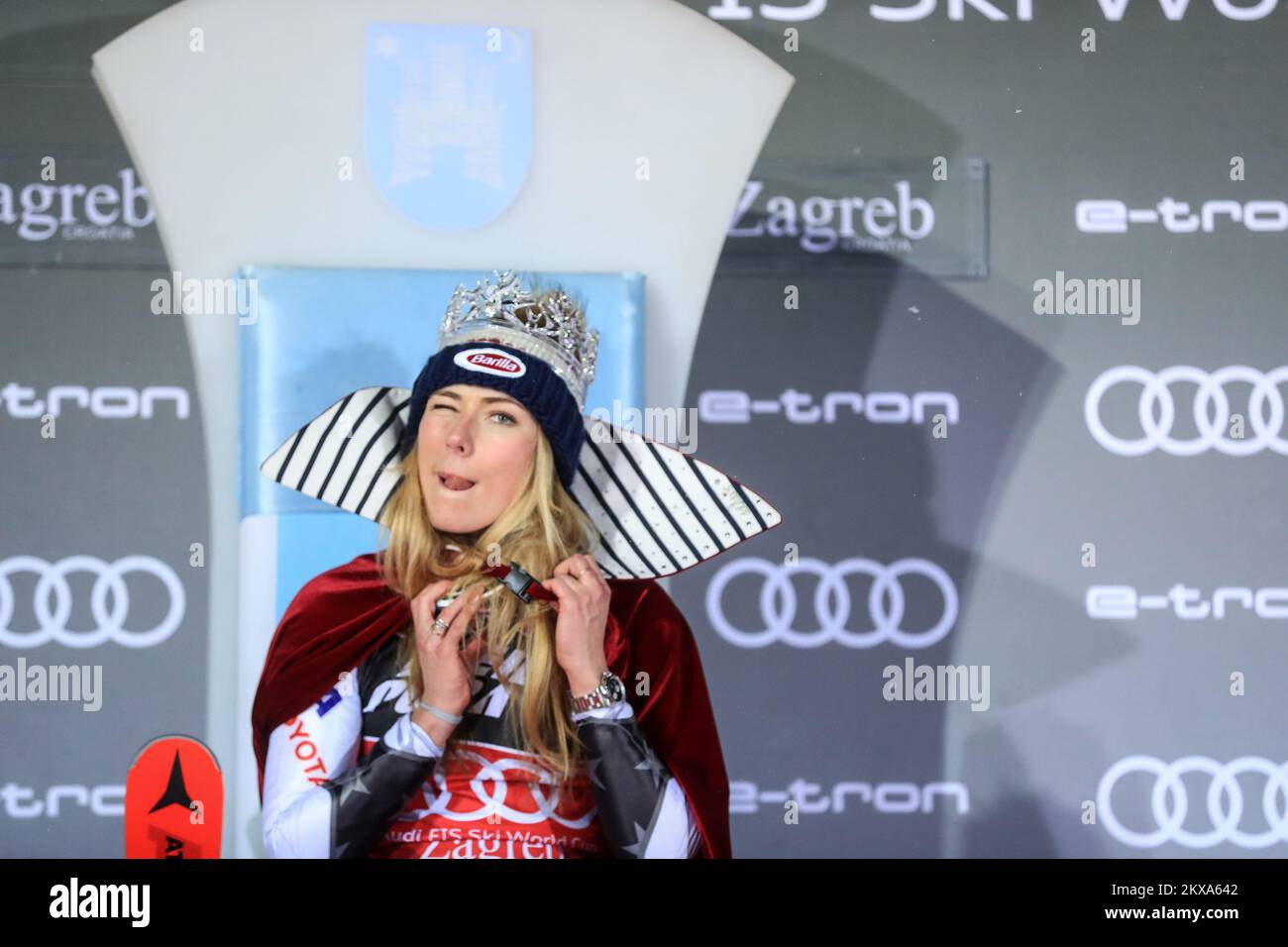 05.01.2019., Croatia, Zagreb - Women's slalom race of Audi FIS Ski ...