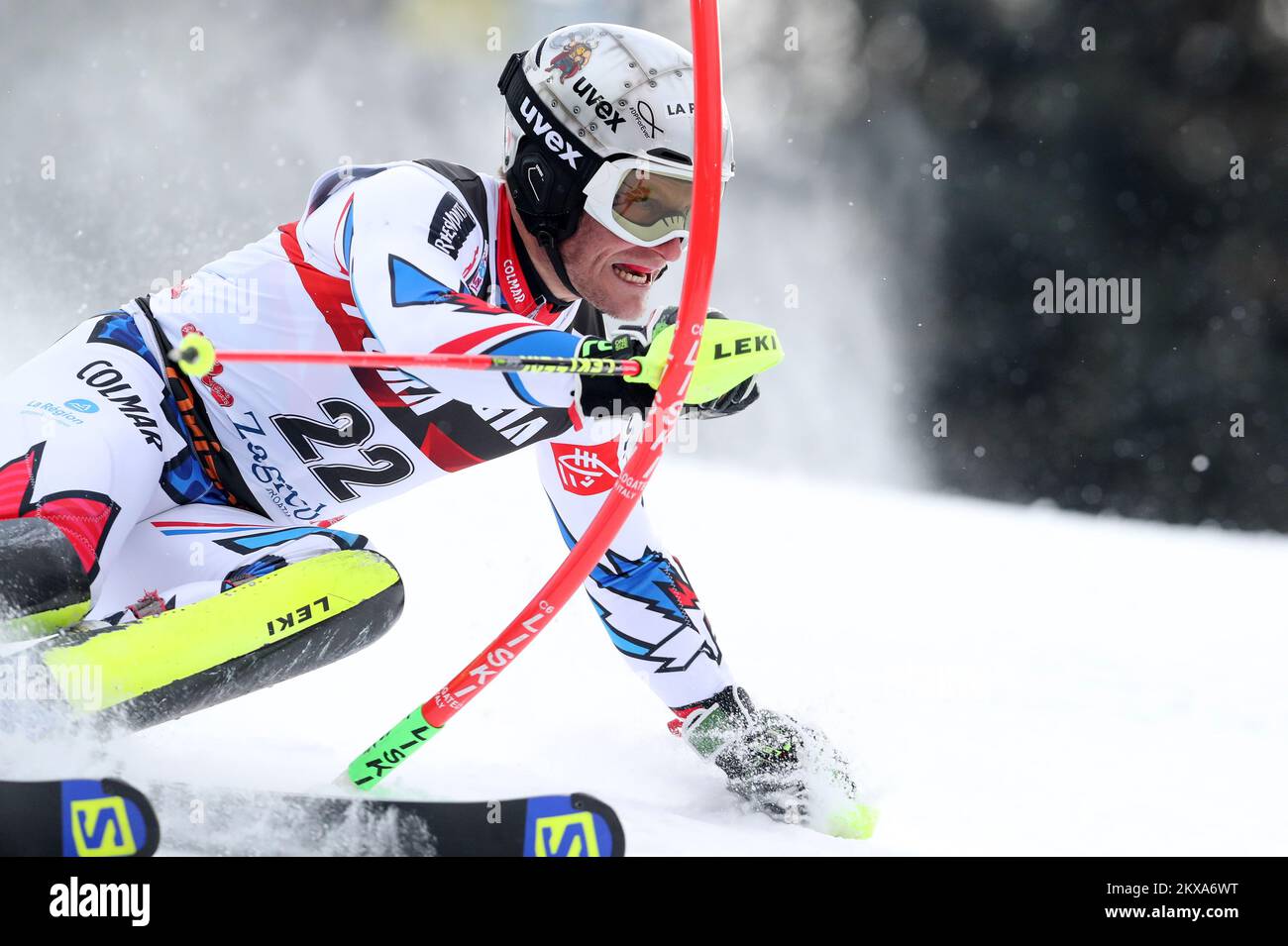 05.01.2019., Croatia, Zagreb - The first run of man's slalom race of ...