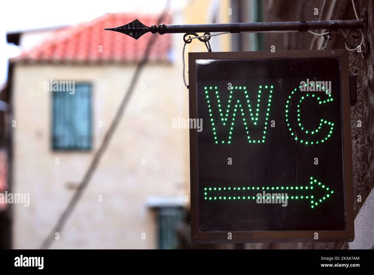 06.01.2019., Split - Public toilet signs. Photo: Miranda Cikotic ...