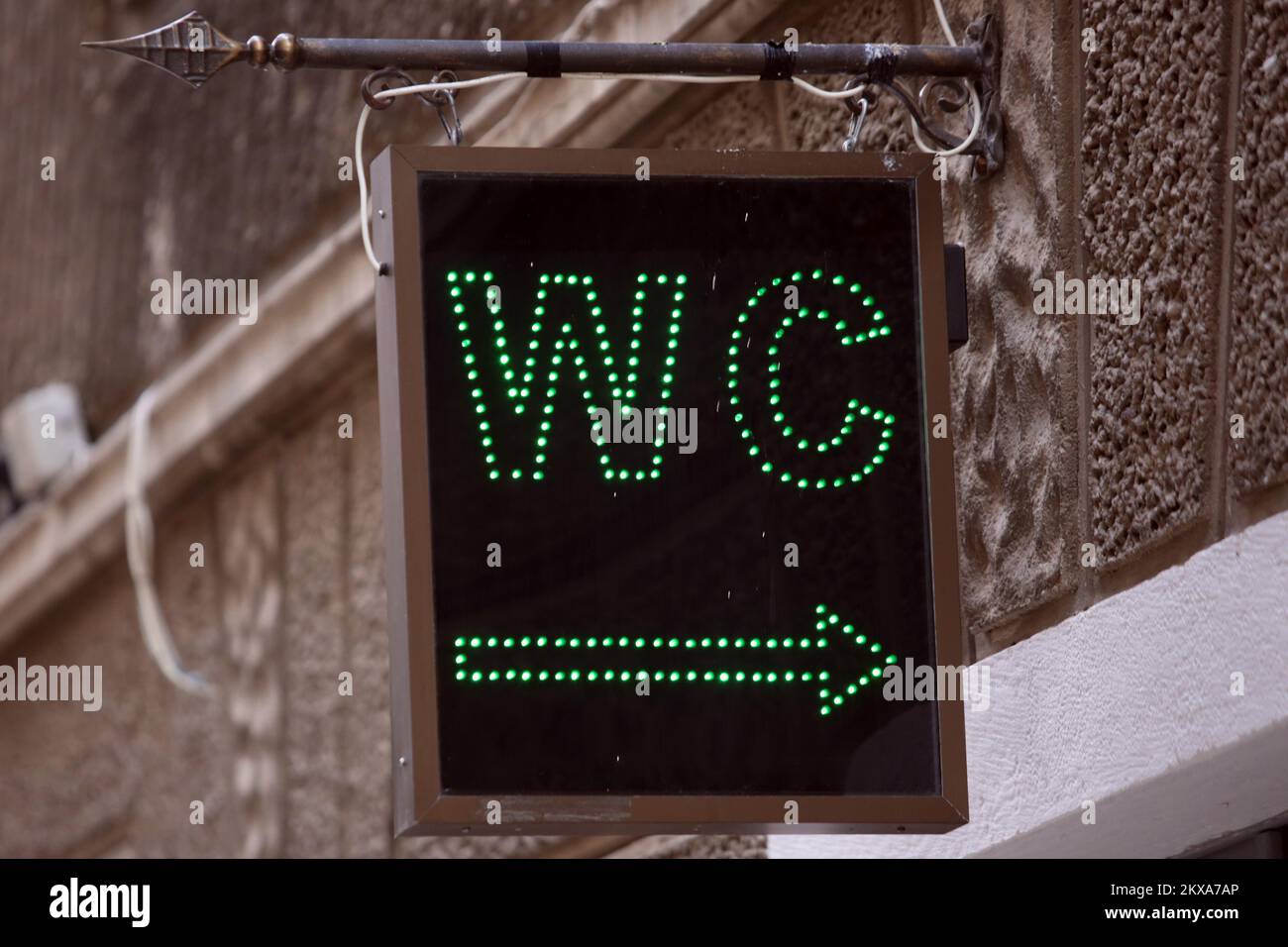 06.01.2019., Split - Public toilet signs. Photo: Miranda Cikotic ...