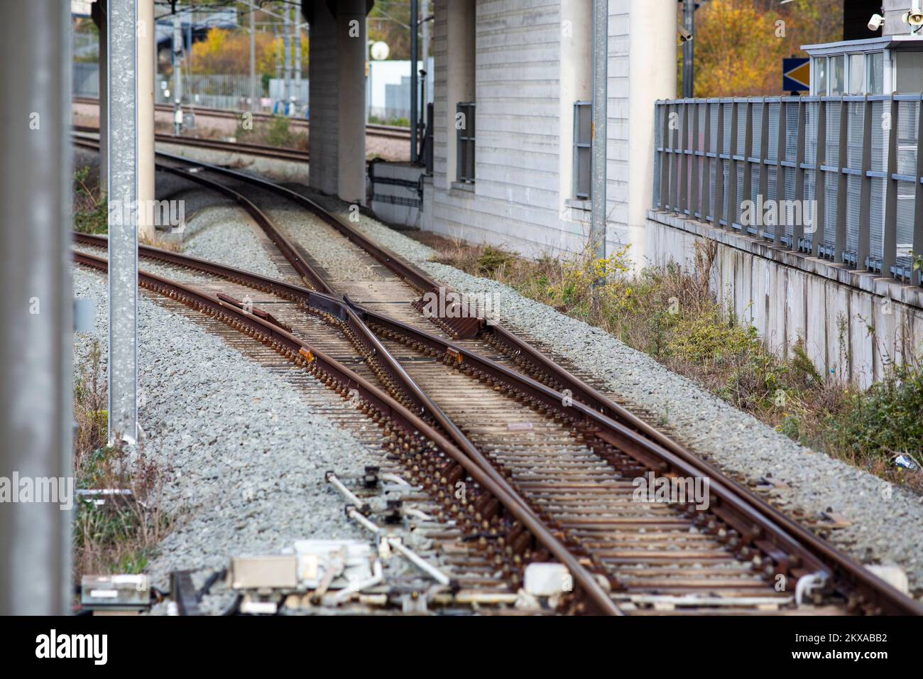 Ebbsfleet International railway station is in Ebbsfleet Valley, Kent ...