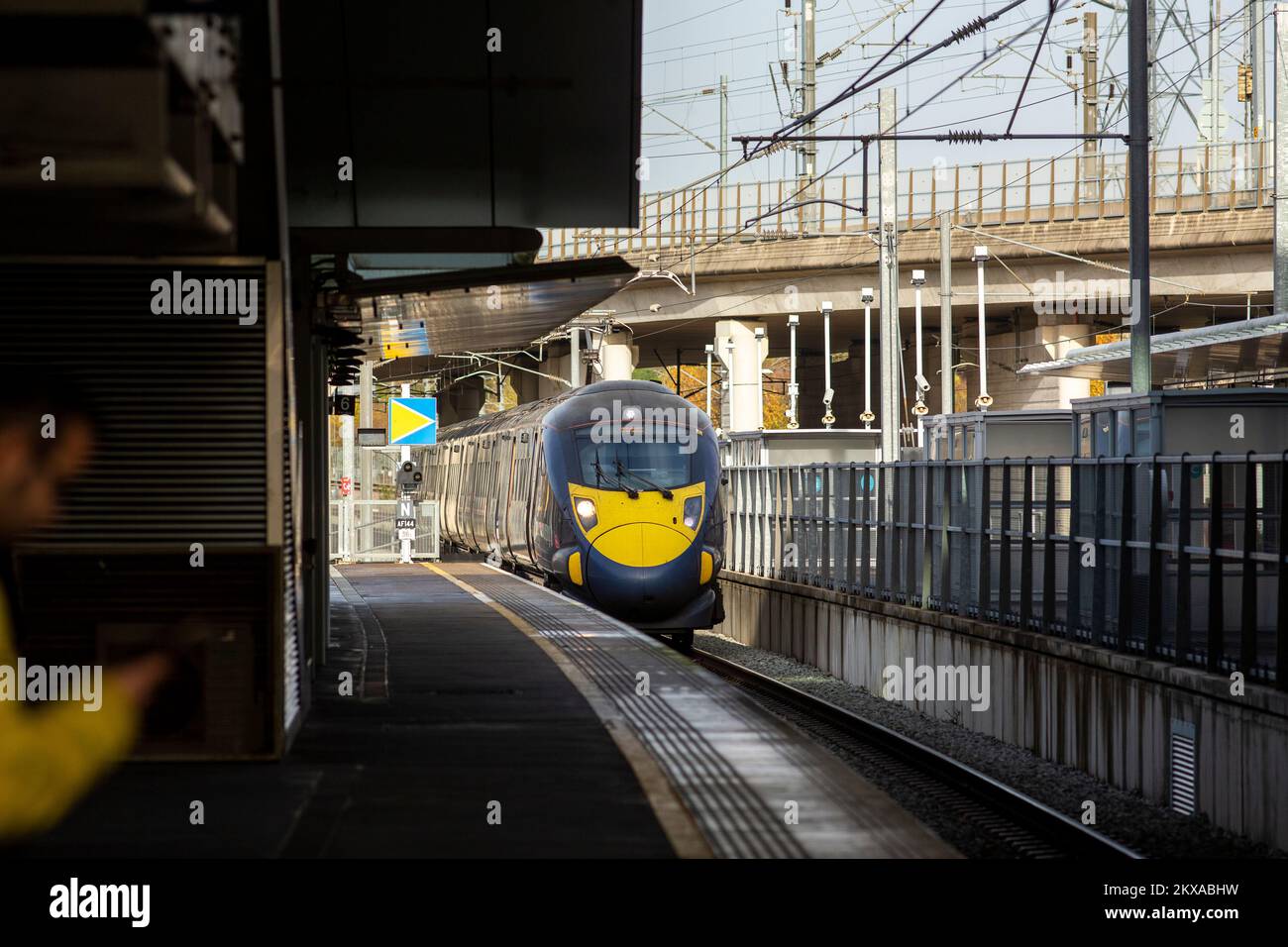 Ebbsfleet International railway station is in Ebbsfleet Valley, Kent ...