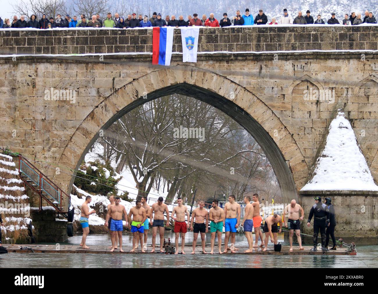 19.01.2019., Visegrad, Bosnia and Herzegovina - Orthodox Christians in ...