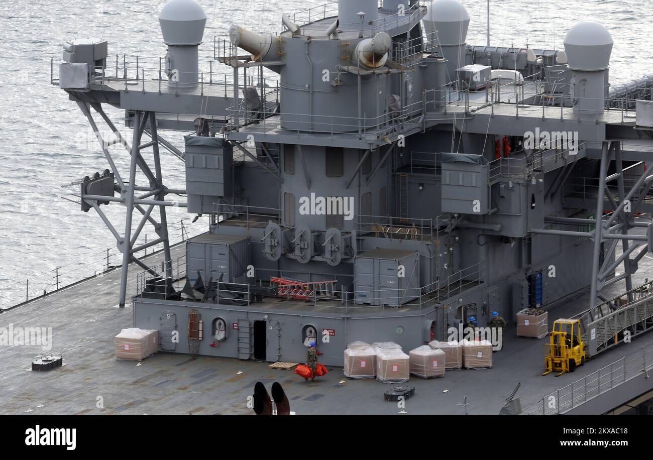 21.01.2019., Croatia, Rijeka - USS Mount Whitney, the command ship of ...