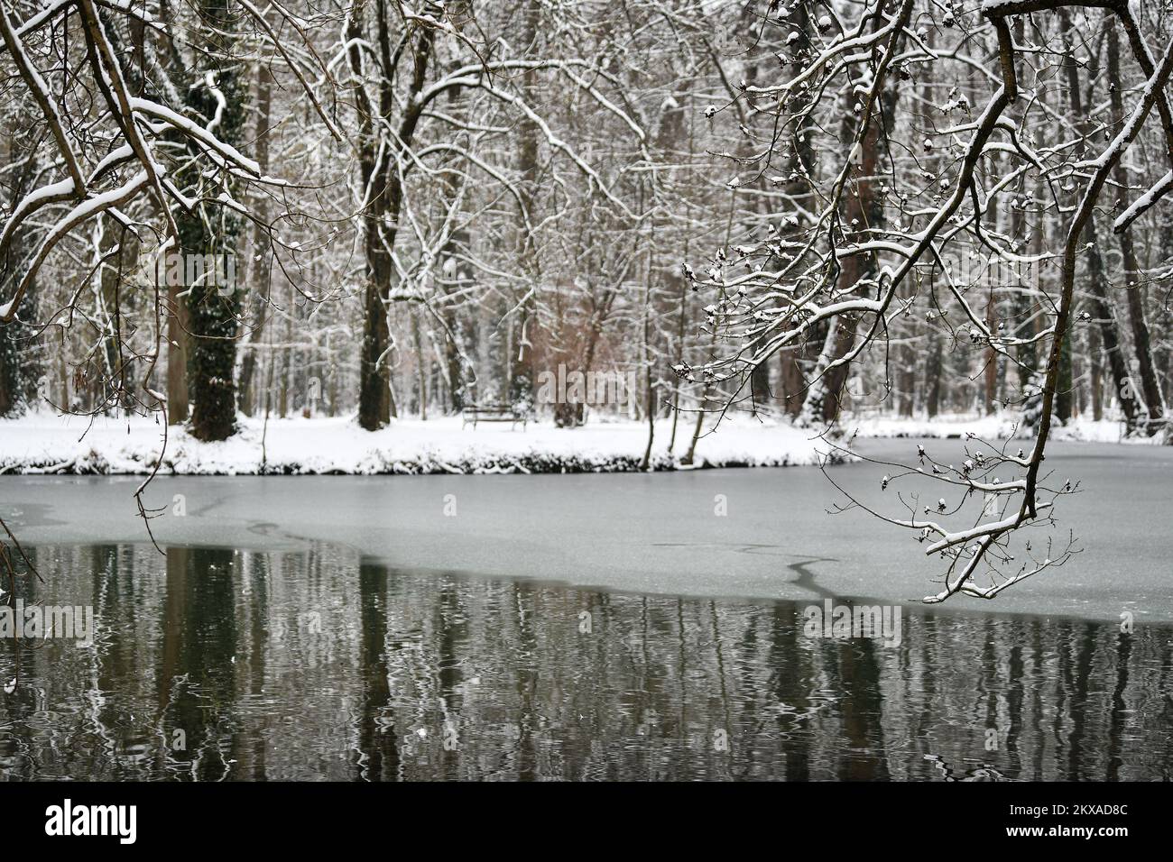 23.01.2019., Croatia, Zagreb - The snow that fell in Zagreb created ...