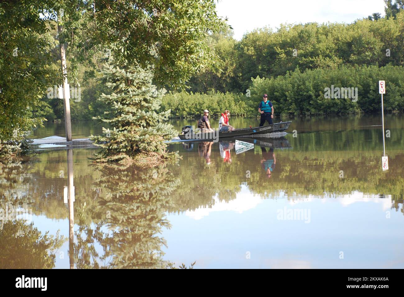 Flooding - Ames, Iowa, August 11, 2010 Ames firefighter Cale Doyle ...