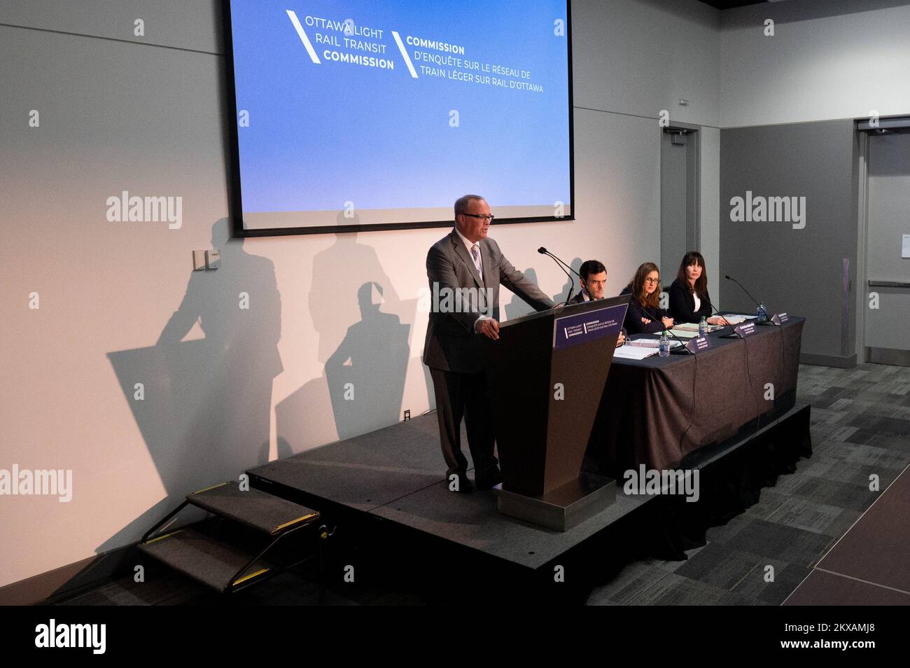 Justice William Hourigan, Commissioner of the Ottawa Light Rail Transit ...