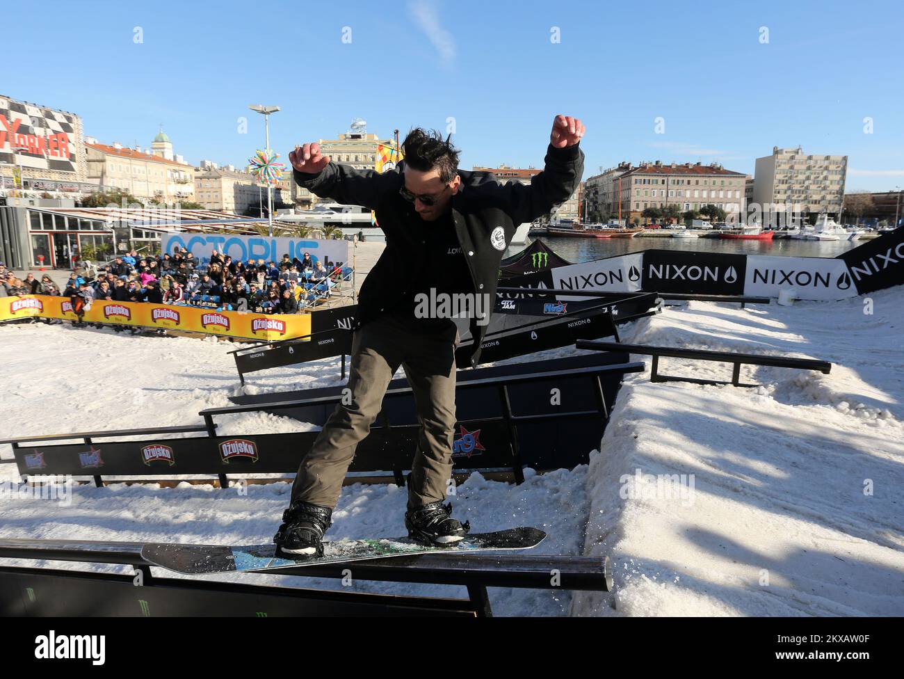 24.02.2019., Rijeka, Croatia - Rijeka Nine Snowboard Club organized a ...