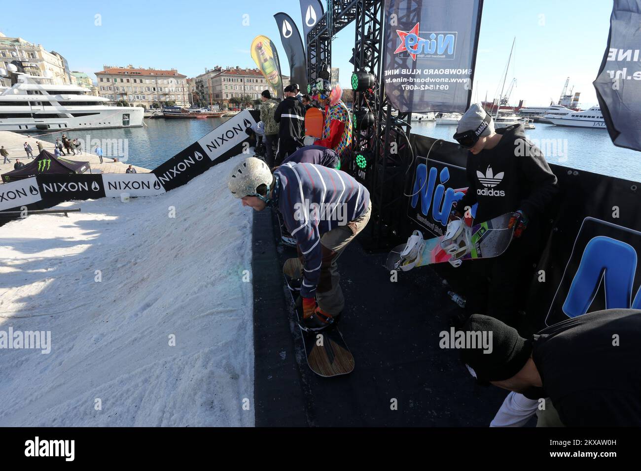 24.02.2019., Rijeka, Croatia - Rijeka Nine Snowboard Club organized a ...