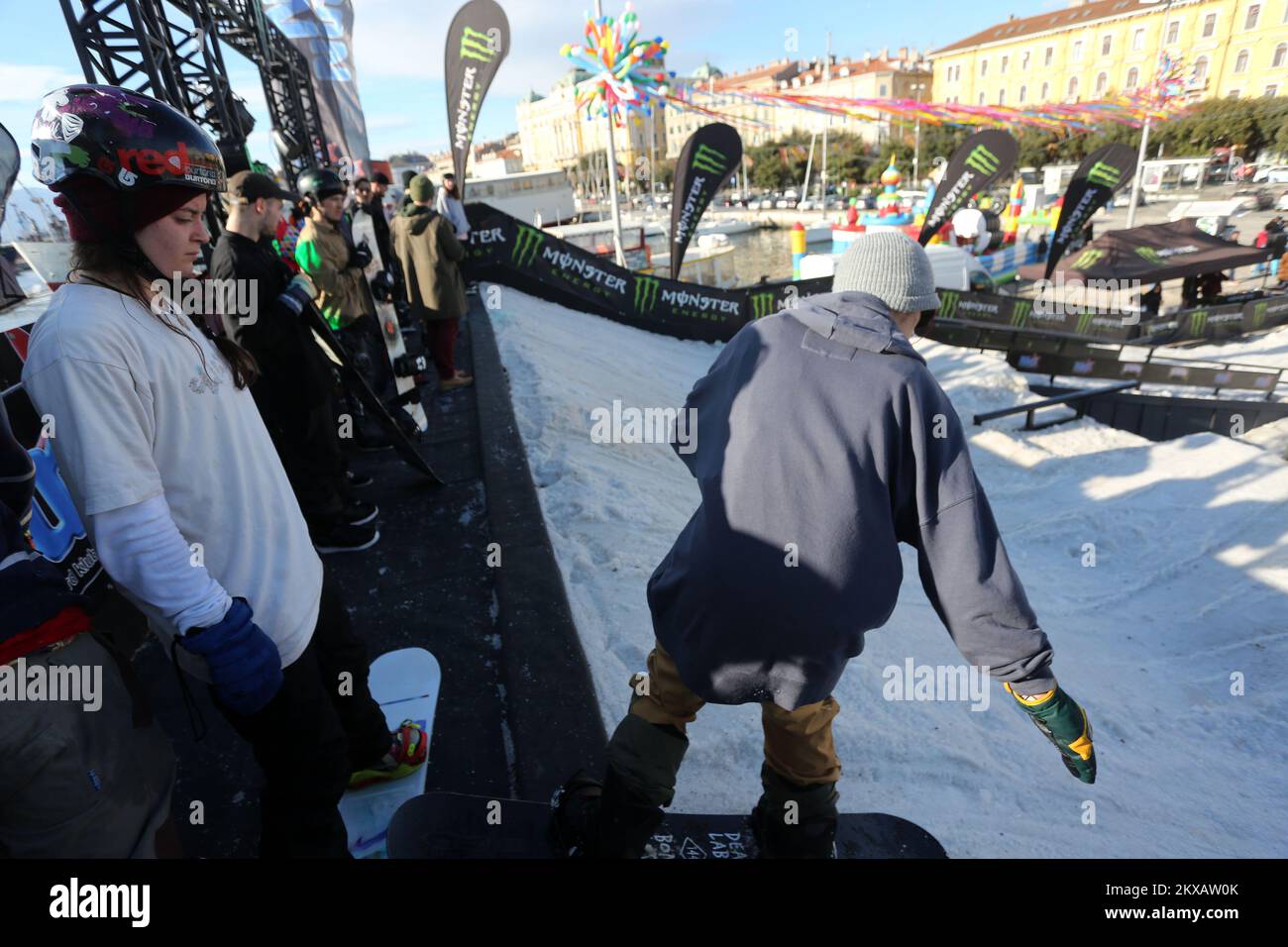 24.02.2019., Rijeka, Croatia - Rijeka Nine Snowboard Club organized a ...