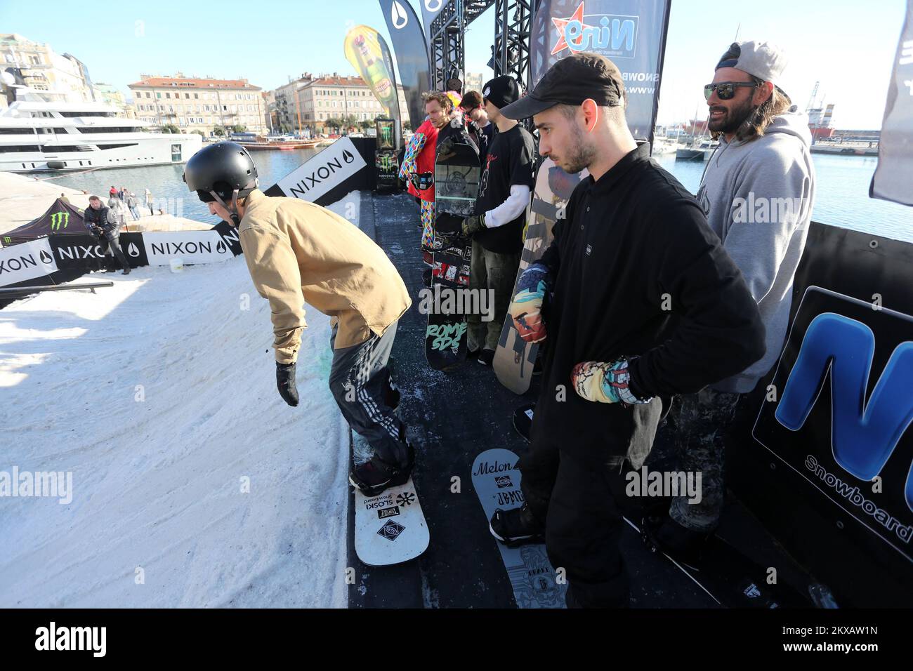 24.02.2019., Rijeka, Croatia - Rijeka Nine Snowboard Club organized a ...