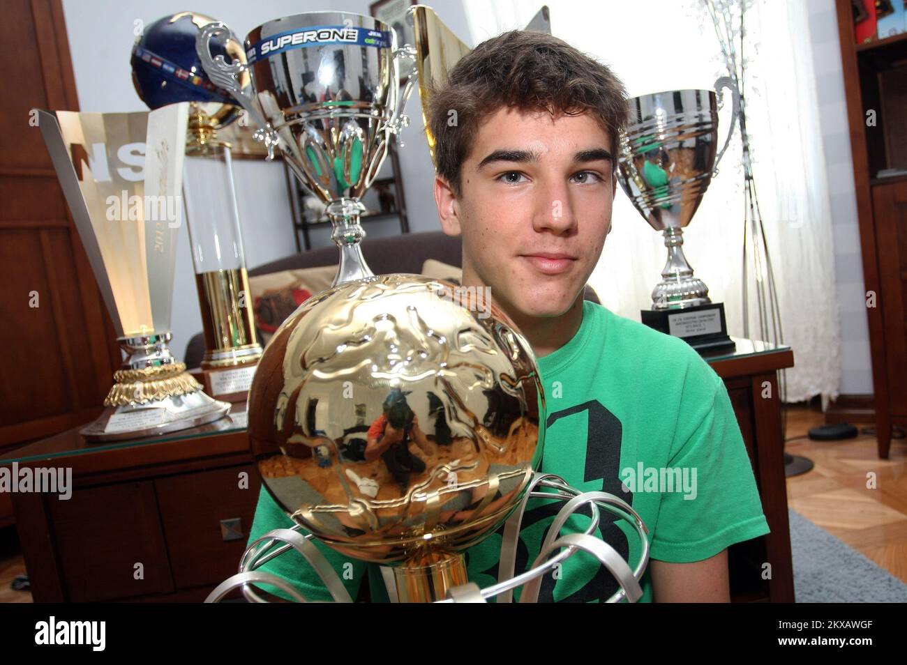 17.06.2012., Samobor , Croatia - Croatian driver Martin Kodric signed ...