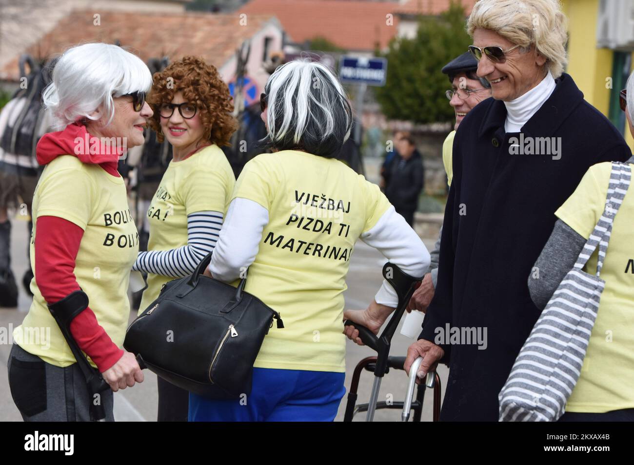 05.03.2019., Murter, Croatia - A revelers during carnival parade ...