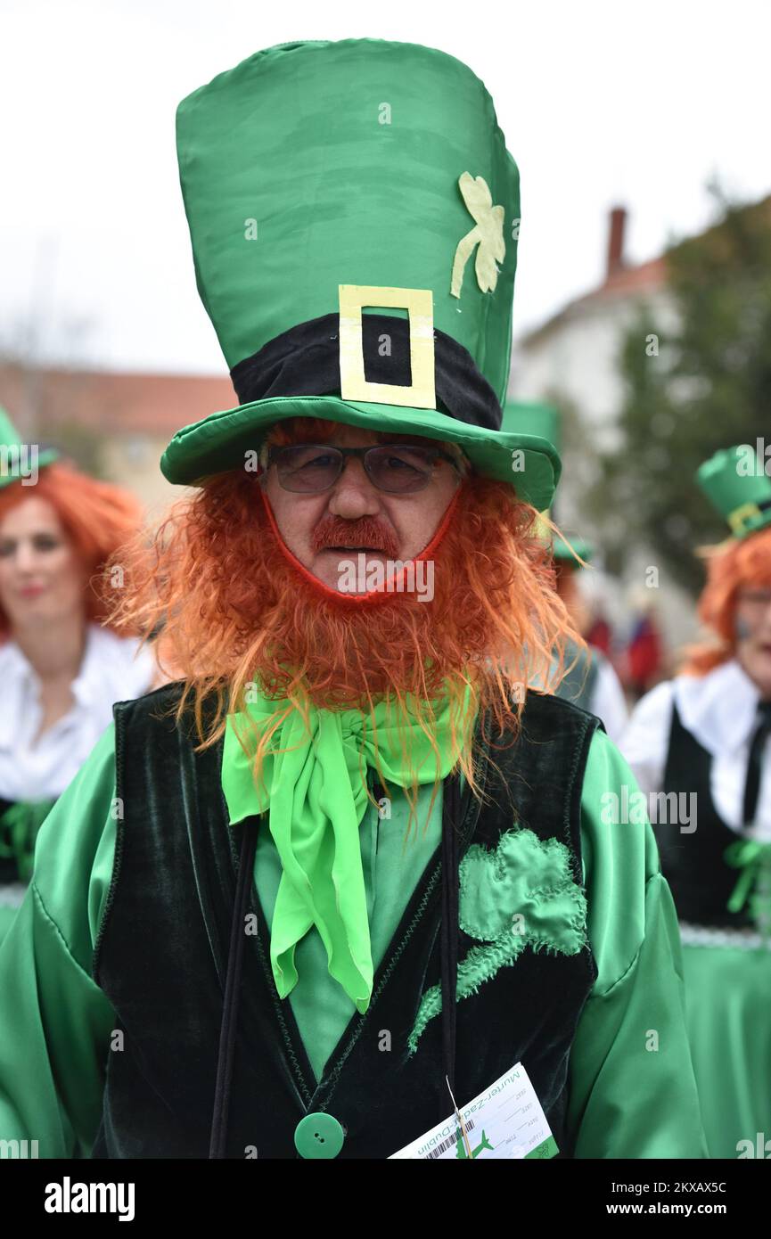 05.03.2019., Murter, Croatia - A revelers during carnival parade ...