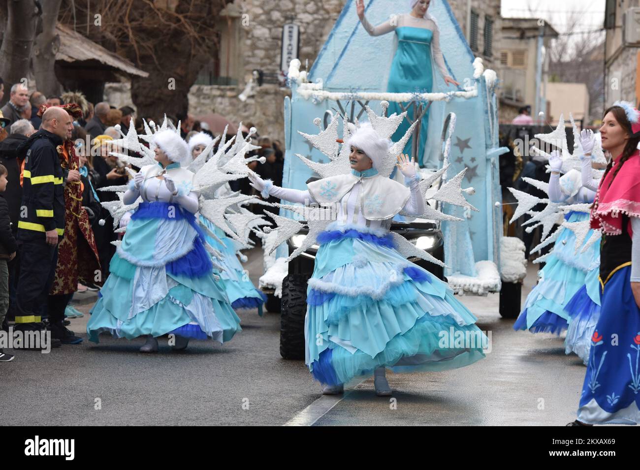 05.03.2019., Murter, Croatia - A revelers during carnival parade ...