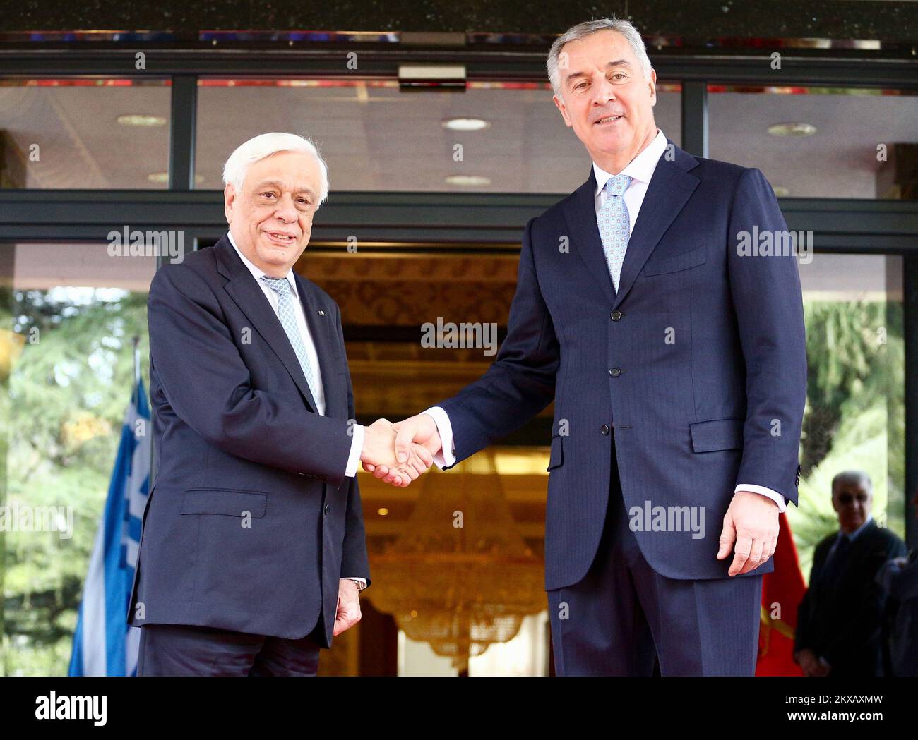 07.03.2019., Vila Gorica, Podgorica, Montenegro - Greek President ...