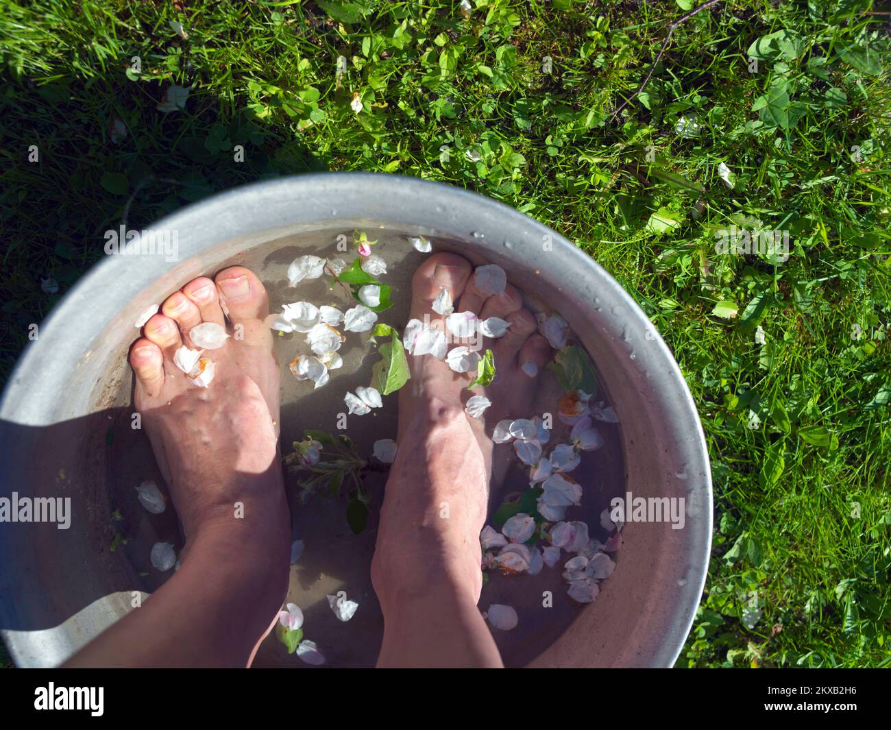 Overhead shot of feet hi-res stock photography and images - Alamy