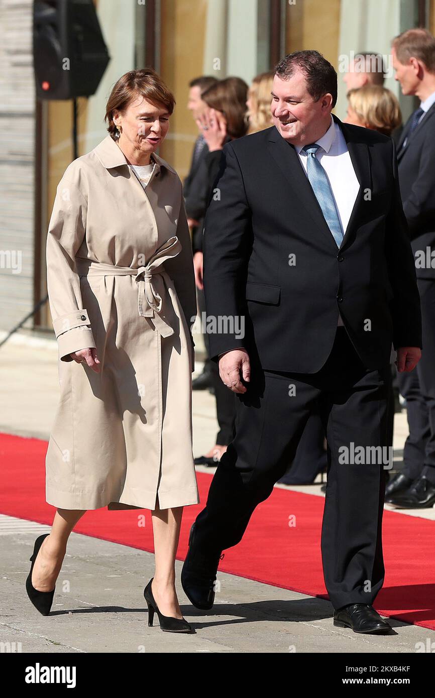 21.03.2019., Zagreb - Croatian President Kolinda Grabar Kitarovic ...