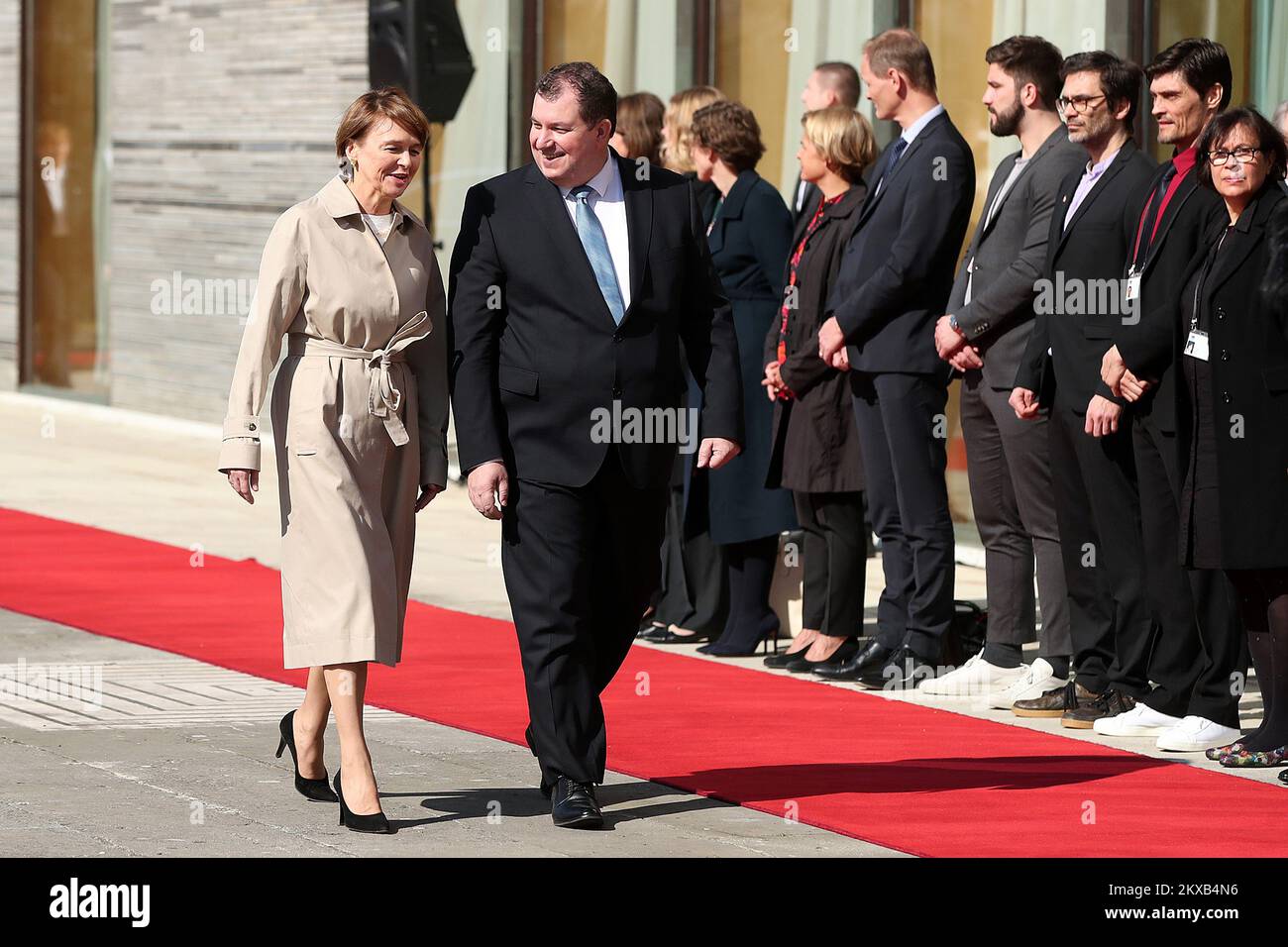 21.03.2019., Zagreb - Croatian President Kolinda Grabar Kitarovic ...