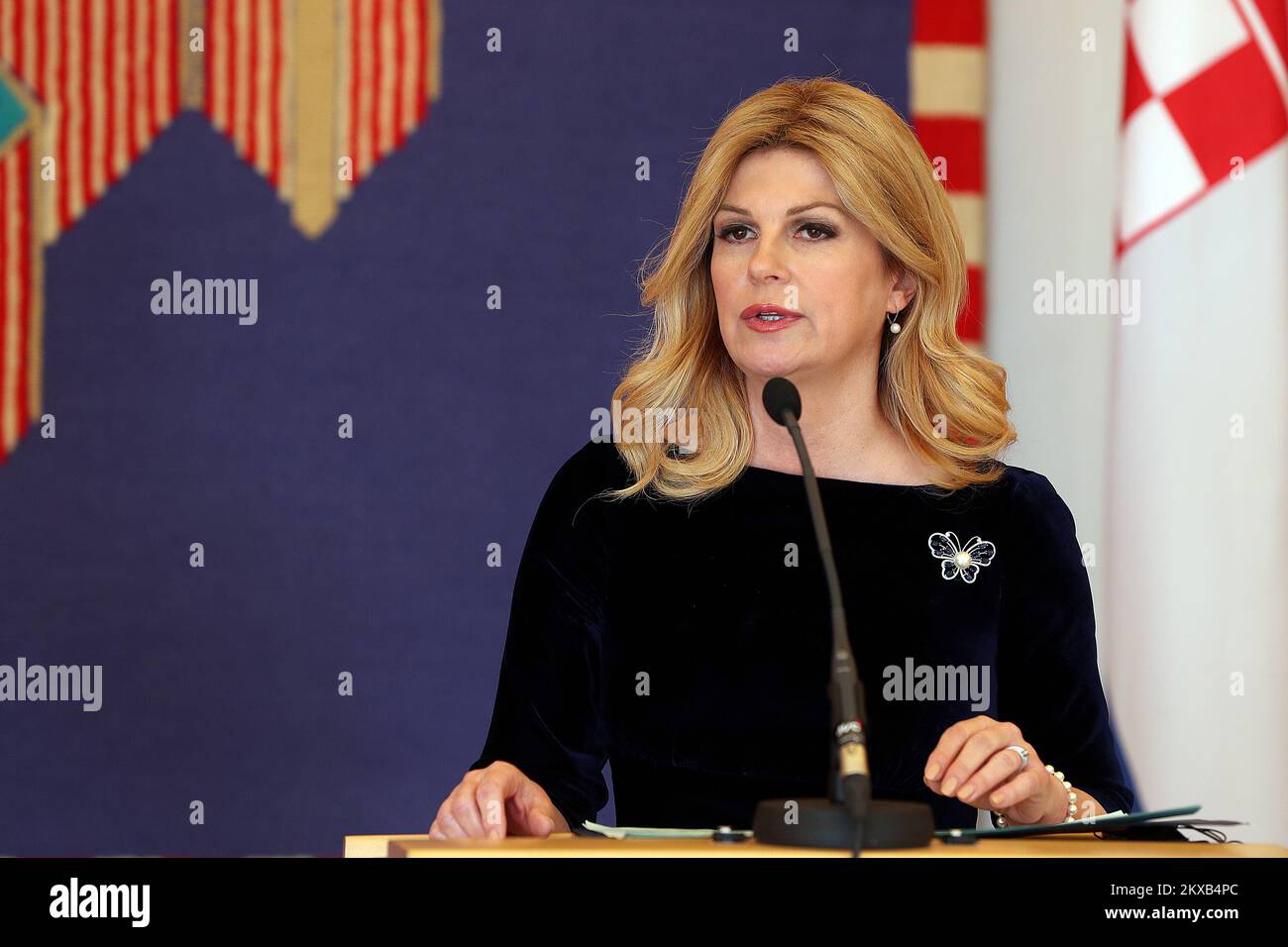 21.03.2019., Zagreb - Croatian President Kolinda Grabar Kitarovic ...