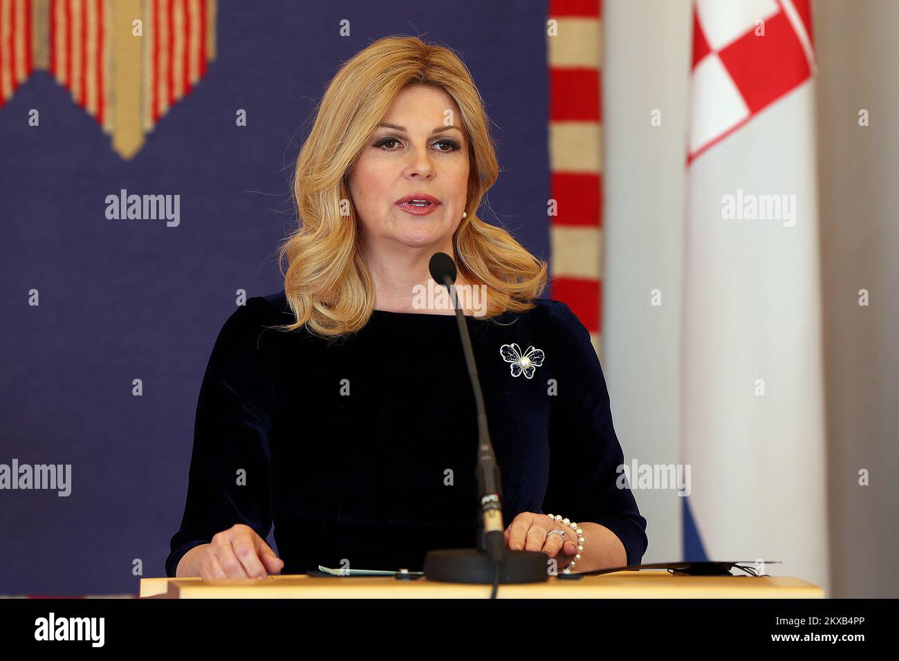 21.03.2019., Zagreb - Croatian President Kolinda Grabar Kitarovic ...