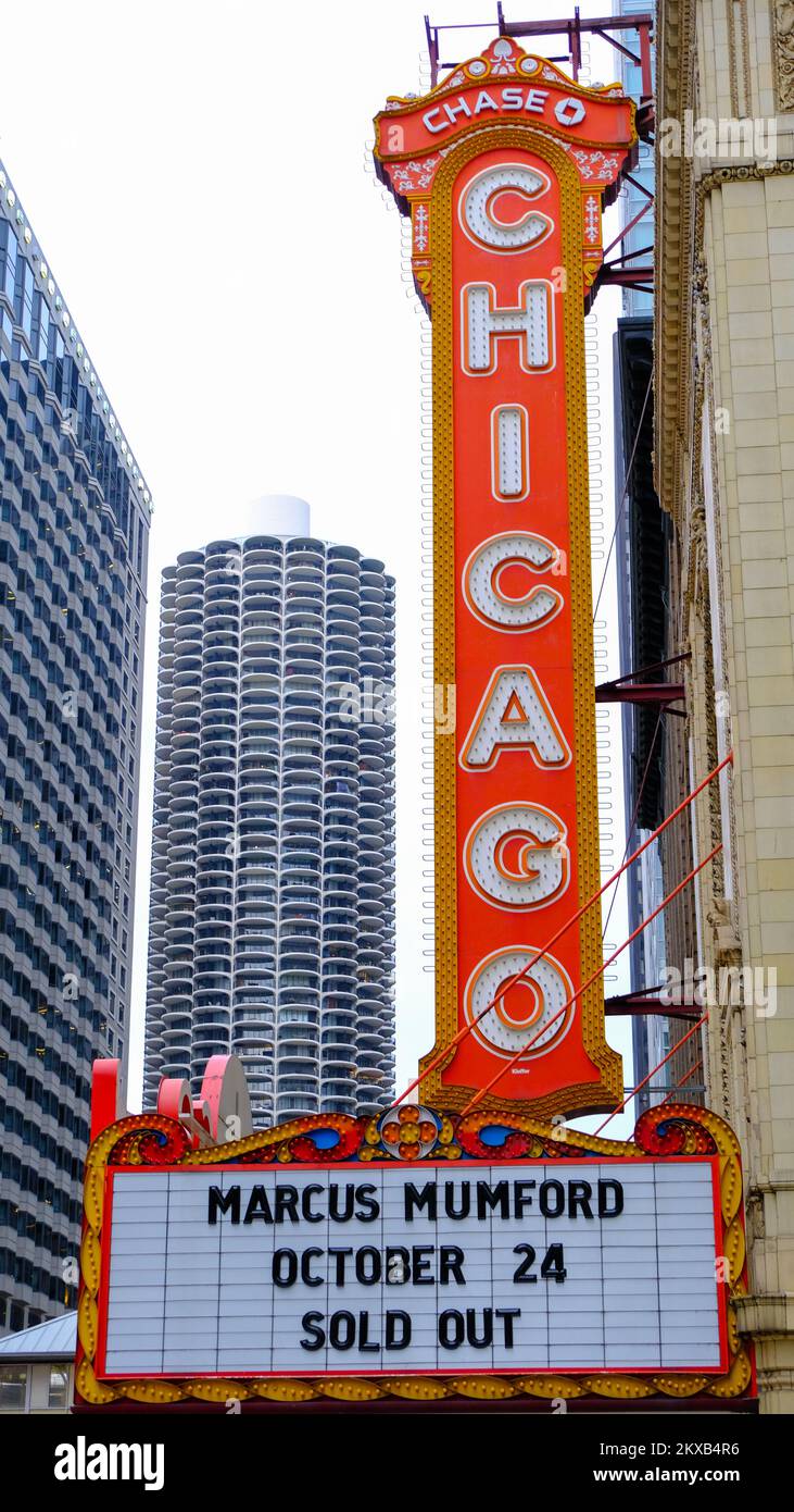 Chicago Theatre is a famous and historic landmark in downtown Chicago ...