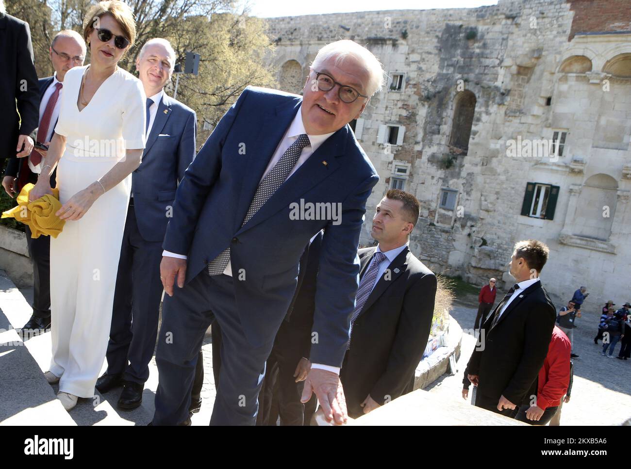 22.02.2019., Split, Croatia - German President Frank-Walter Steinmeier ...