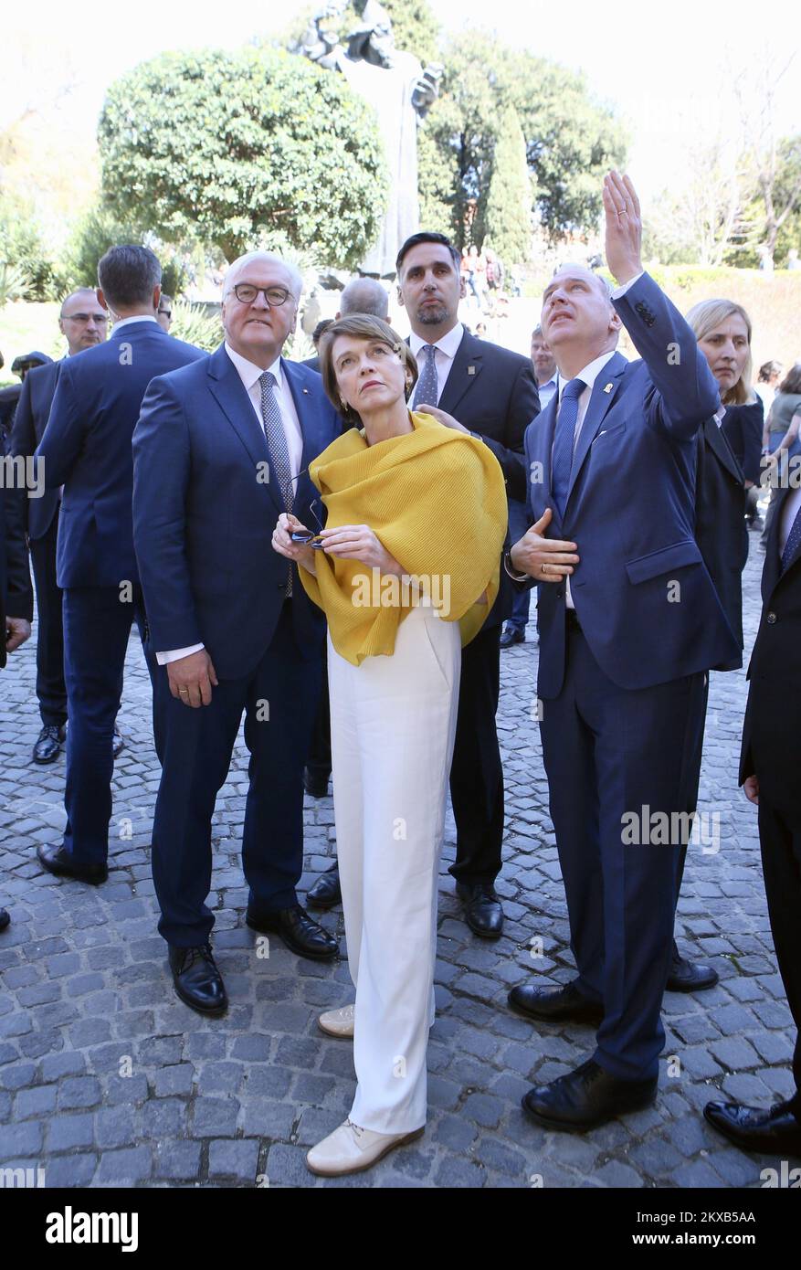 22.02.2019., Split, Croatia - German President Frank-Walter Steinmeier ...