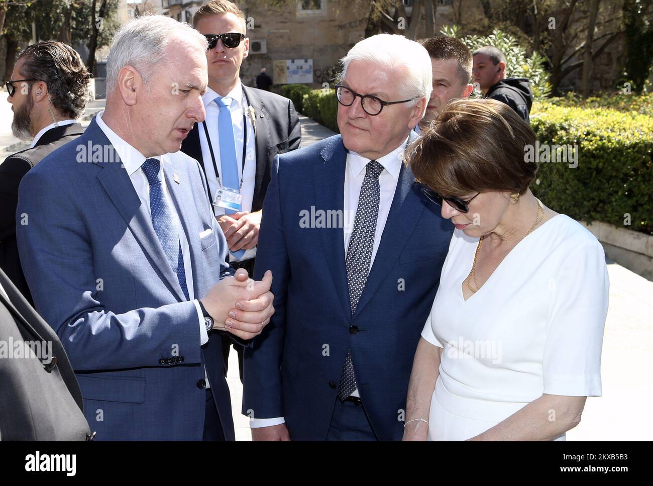 22.02.2019., Split, Croatia - German President Frank-Walter Steinmeier ...