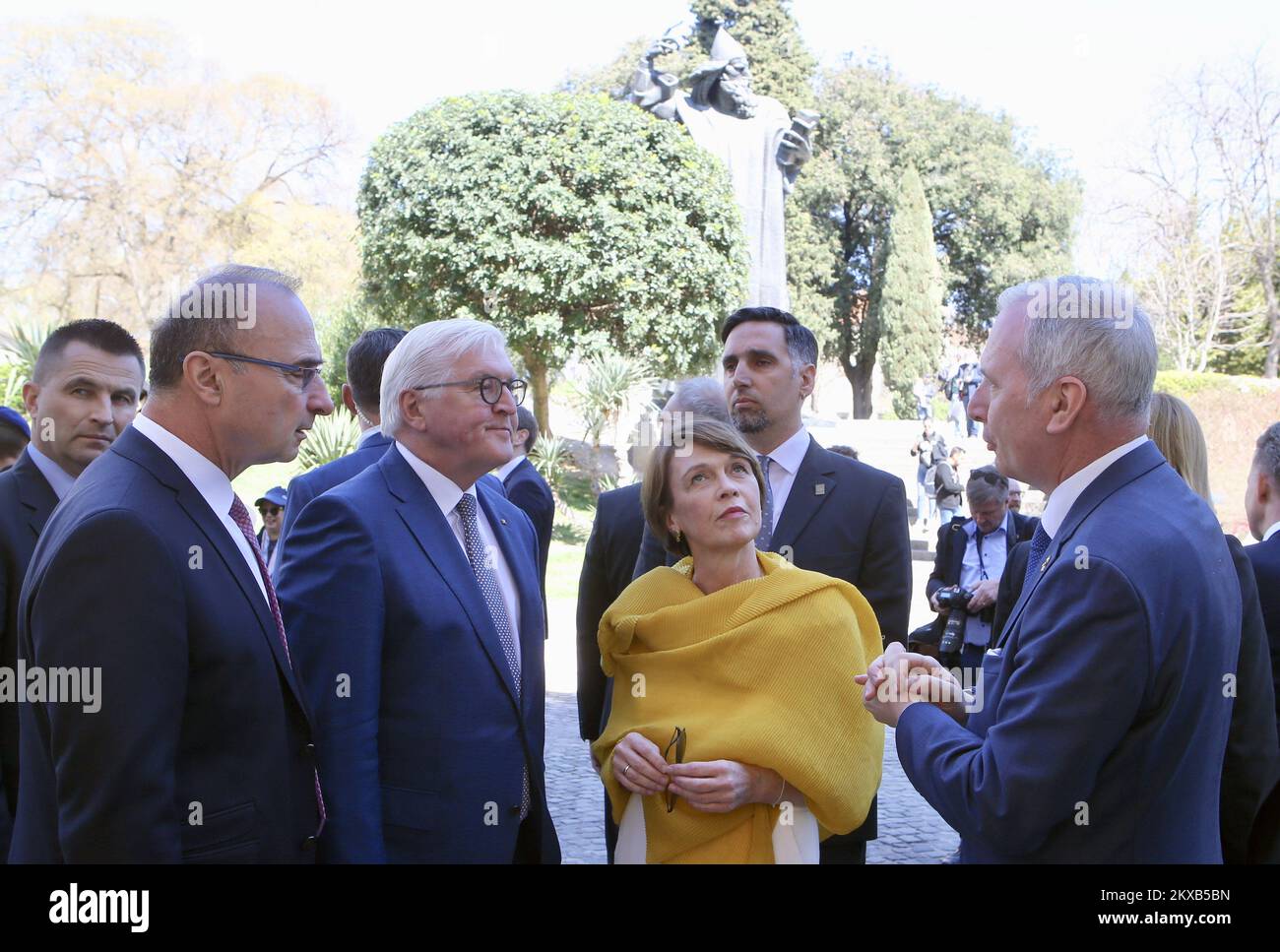 22.02.2019., Split, Croatia - German President Frank-Walter Steinmeier ...