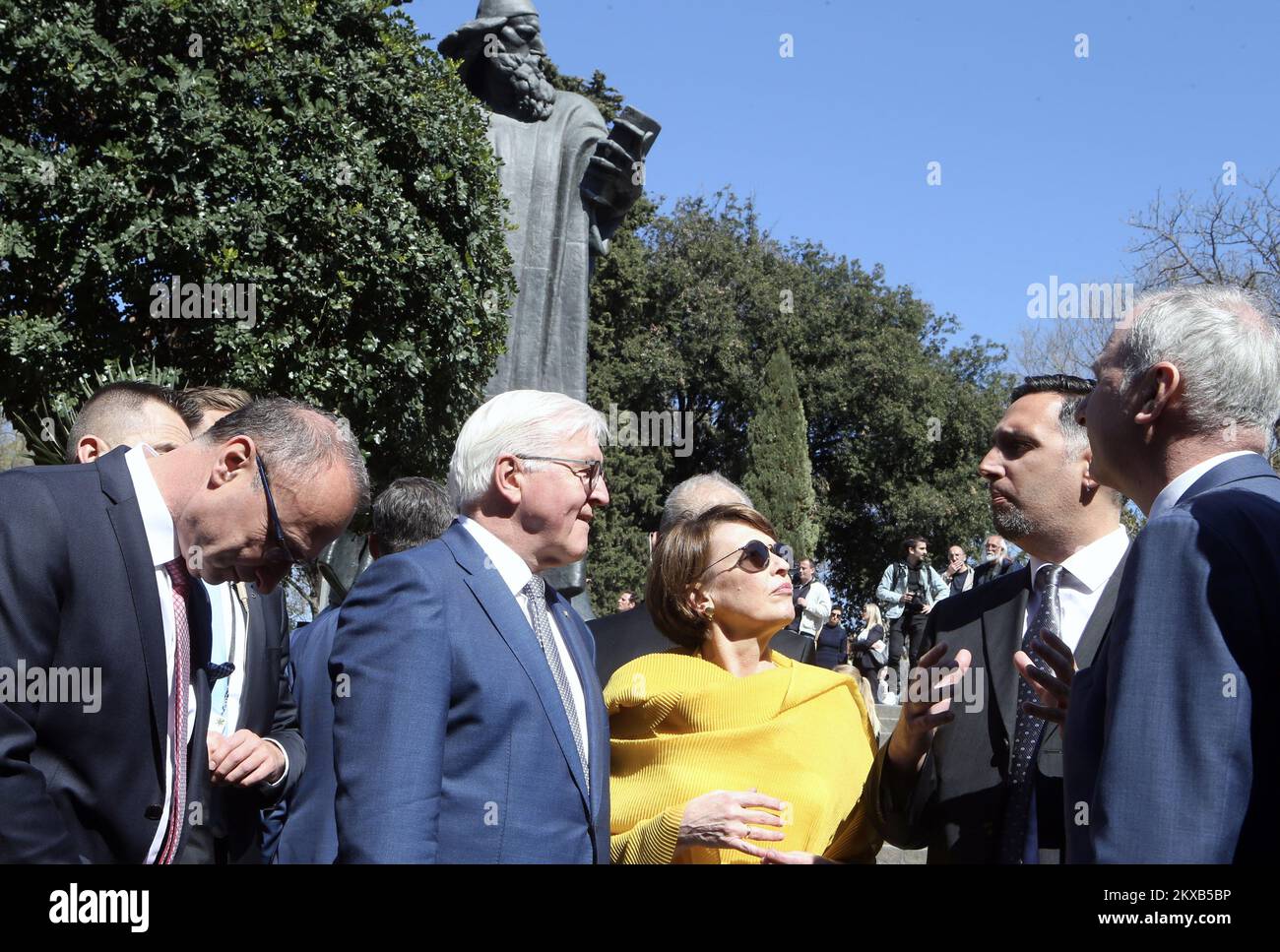 22.02.2019., Split, Croatia - German President Frank-Walter Steinmeier ...
