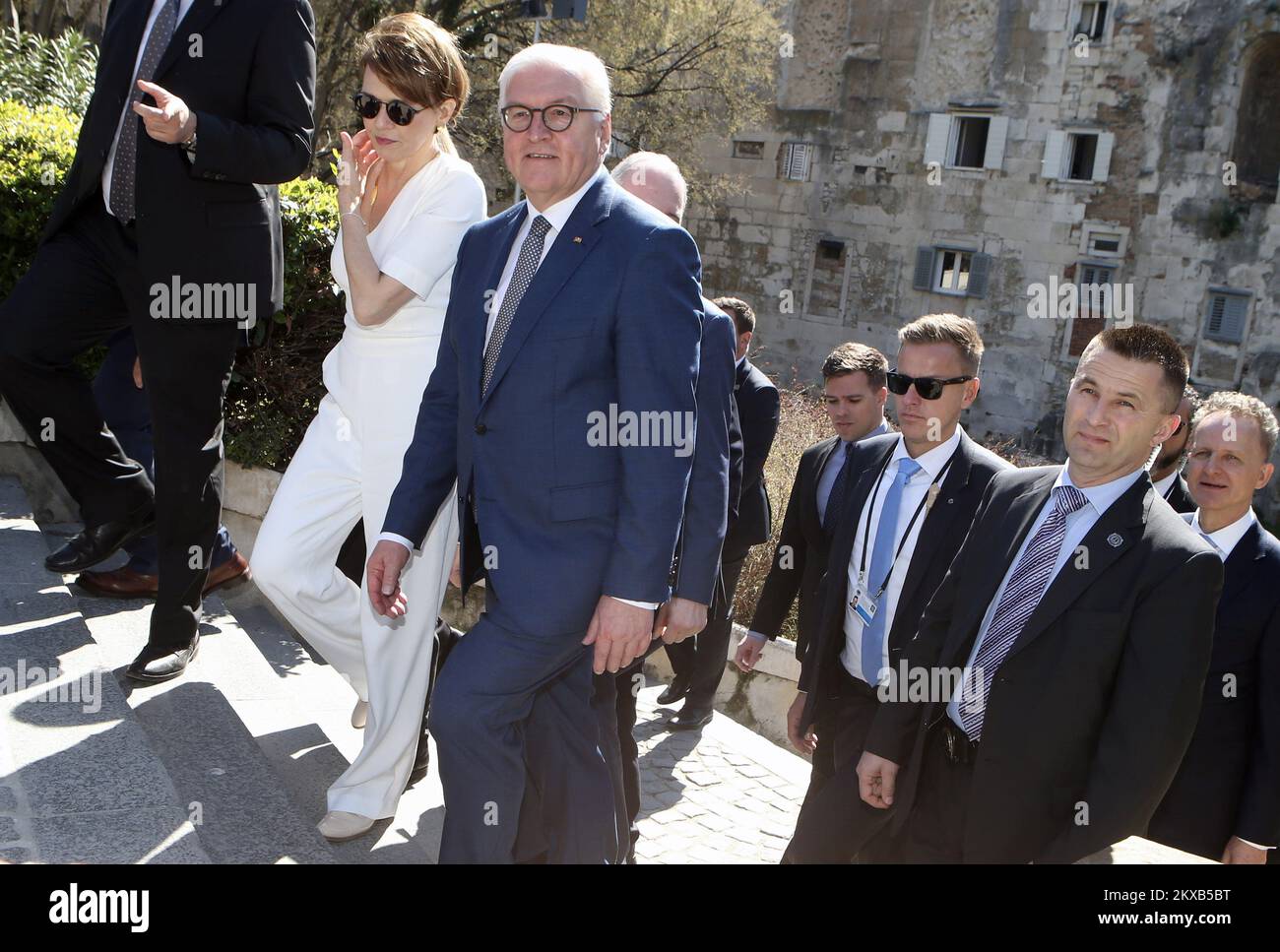 22.02.2019., Split, Croatia - German President Frank-Walter Steinmeier ...