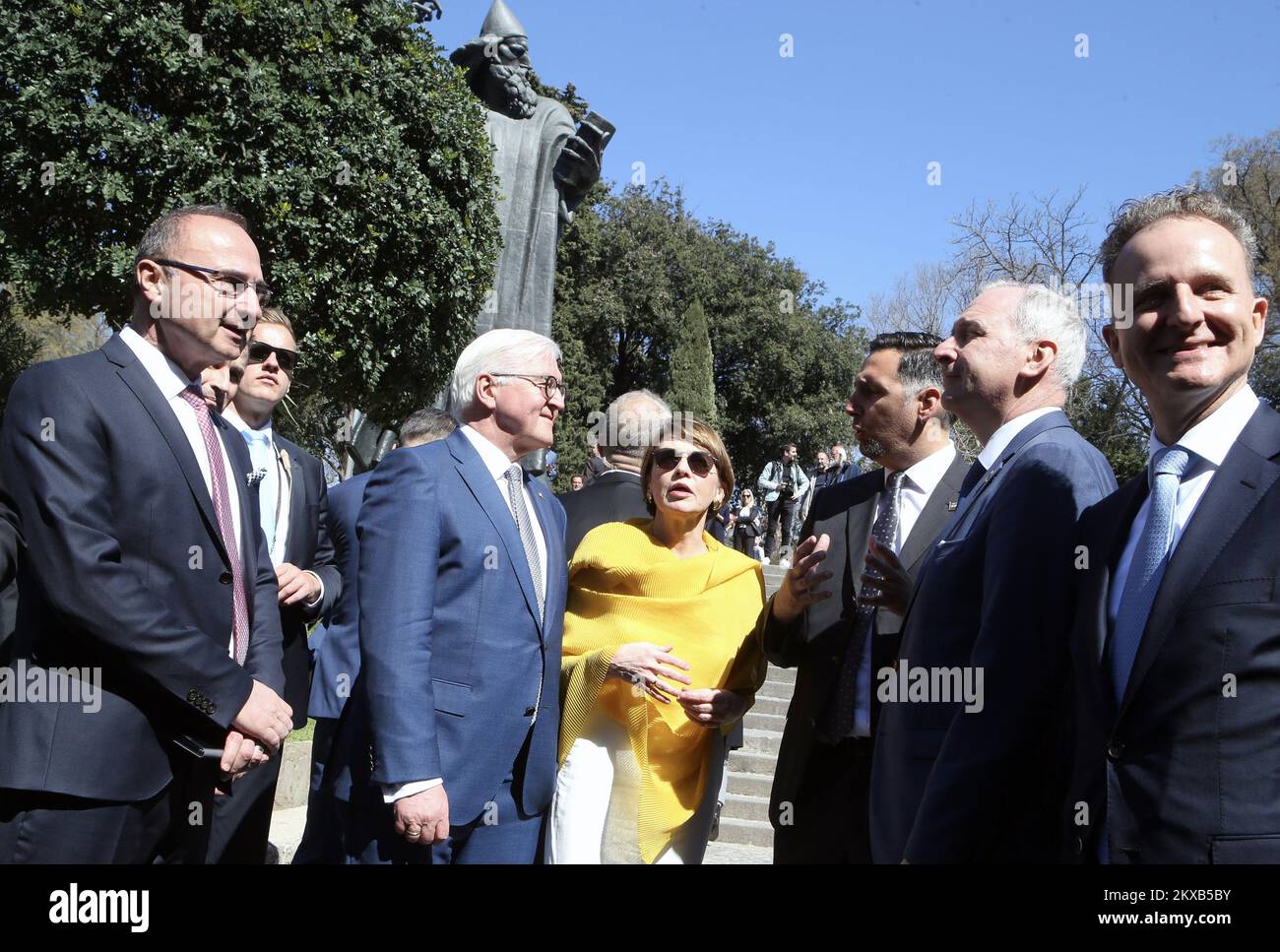 22.02.2019., Split, Croatia - German President Frank-Walter Steinmeier ...