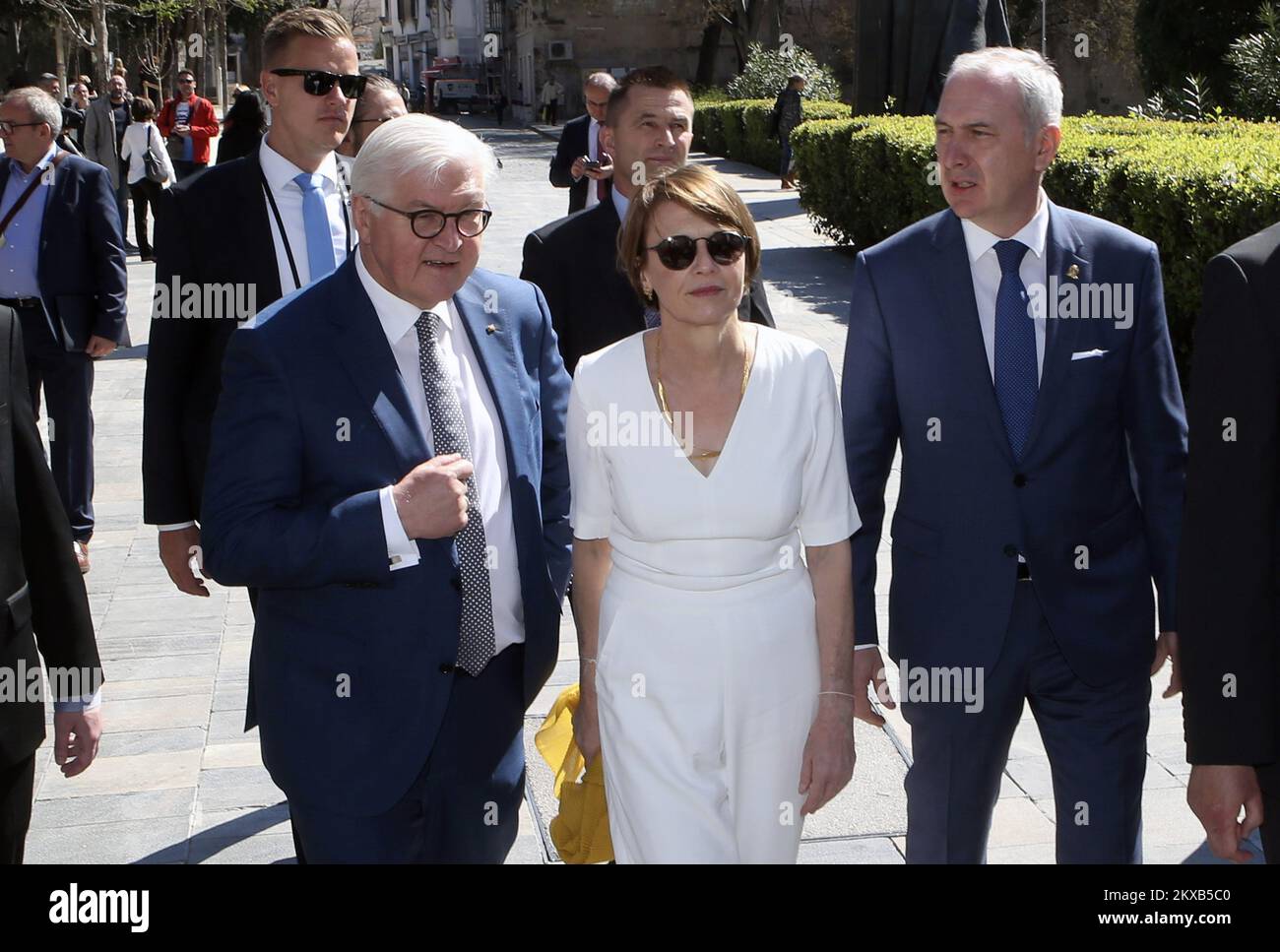 22.02.2019., Split, Croatia - German President Frank-Walter Steinmeier ...