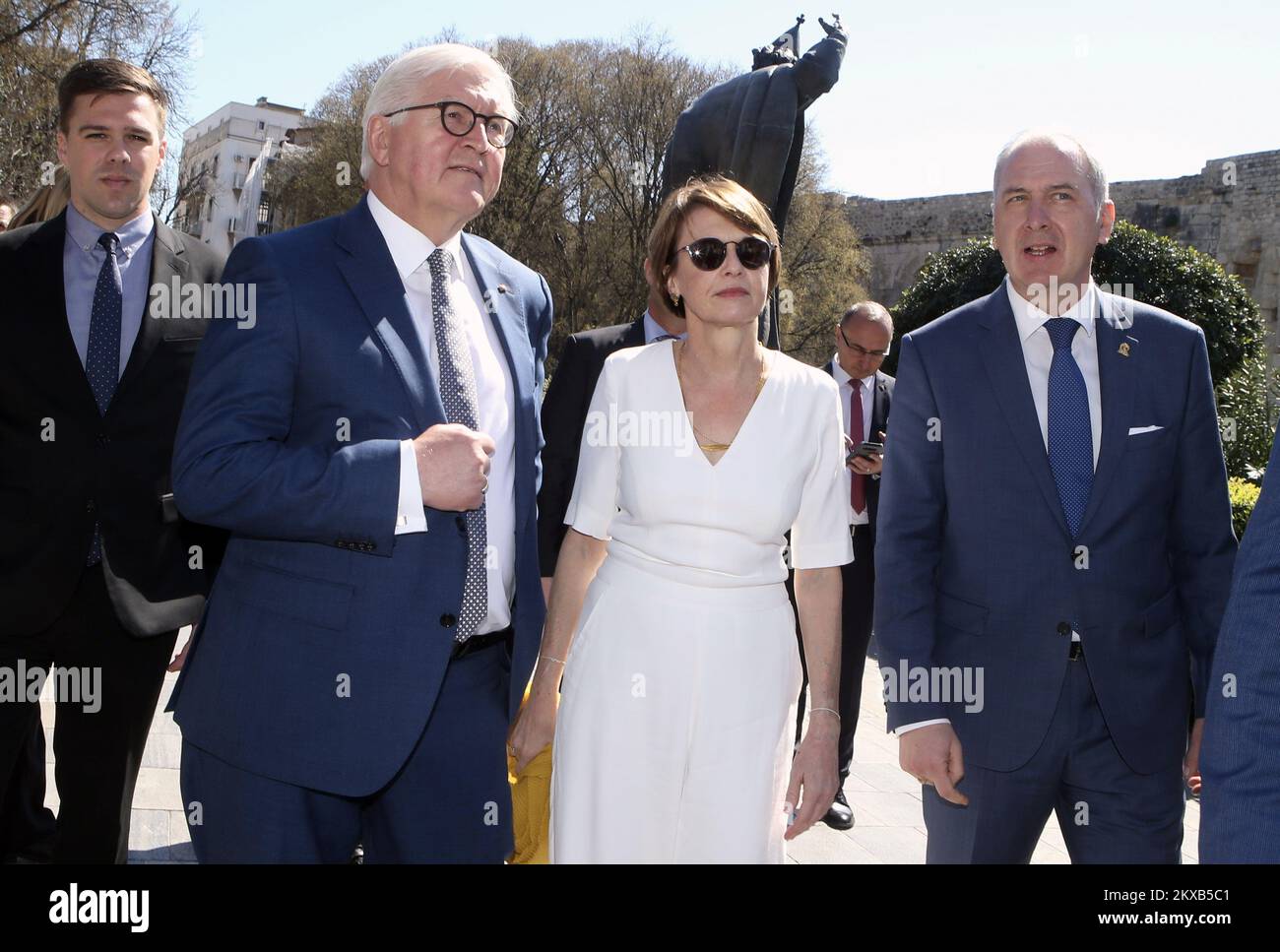 22.02.2019., Split, Croatia - German President Frank-Walter Steinmeier ...